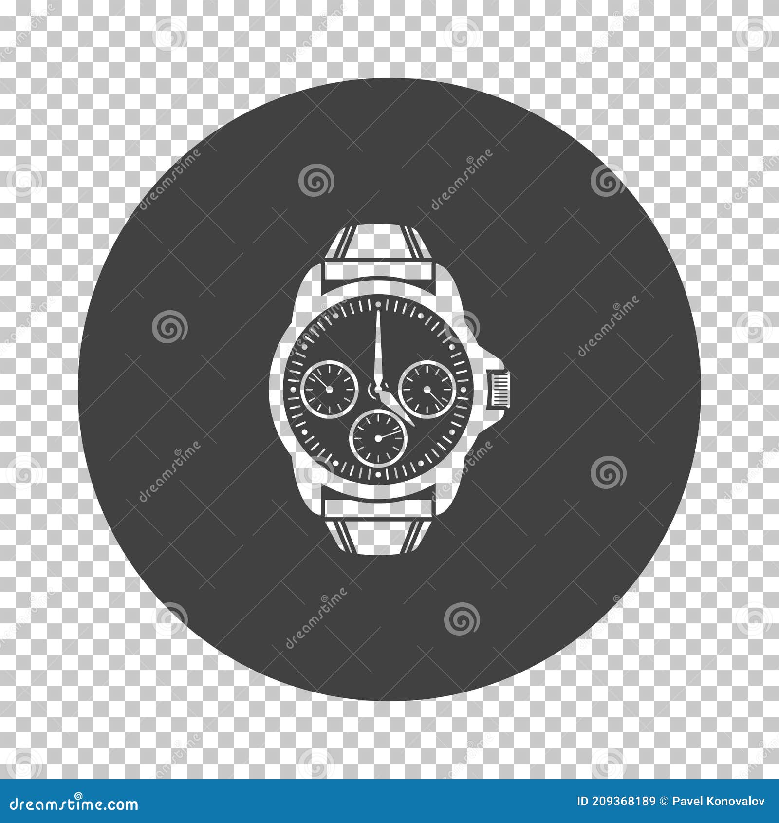 Business Watch Icon stock vector. Illustration of fashion - 209368189