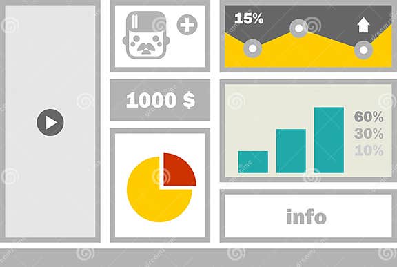 Business website menu. stock illustration. Illustration of digital ...