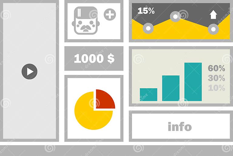 Business website menu. stock illustration. Illustration of digital ...