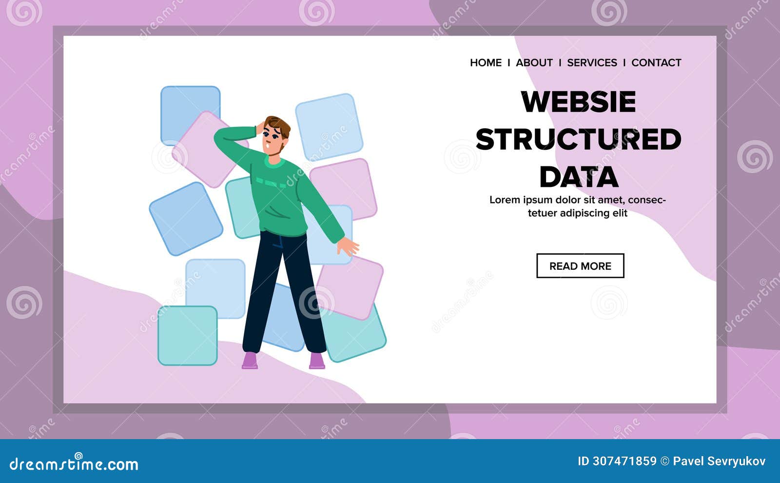 Structured Website Data Markup Vector | CartoonDealer.com #315776129 Structured Website Data Markup Vector | CartoonDealer.com #315776129