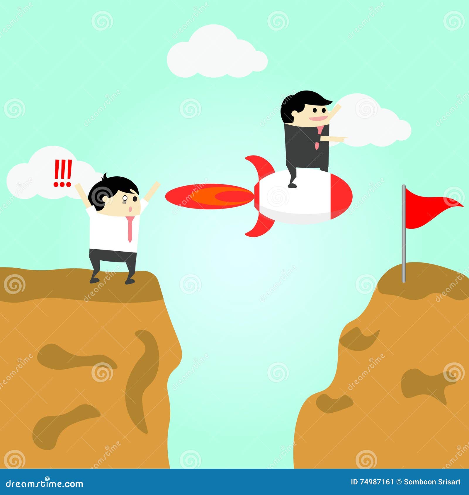 Business Will Be Faster that Will To Be Success Stock Vector ...