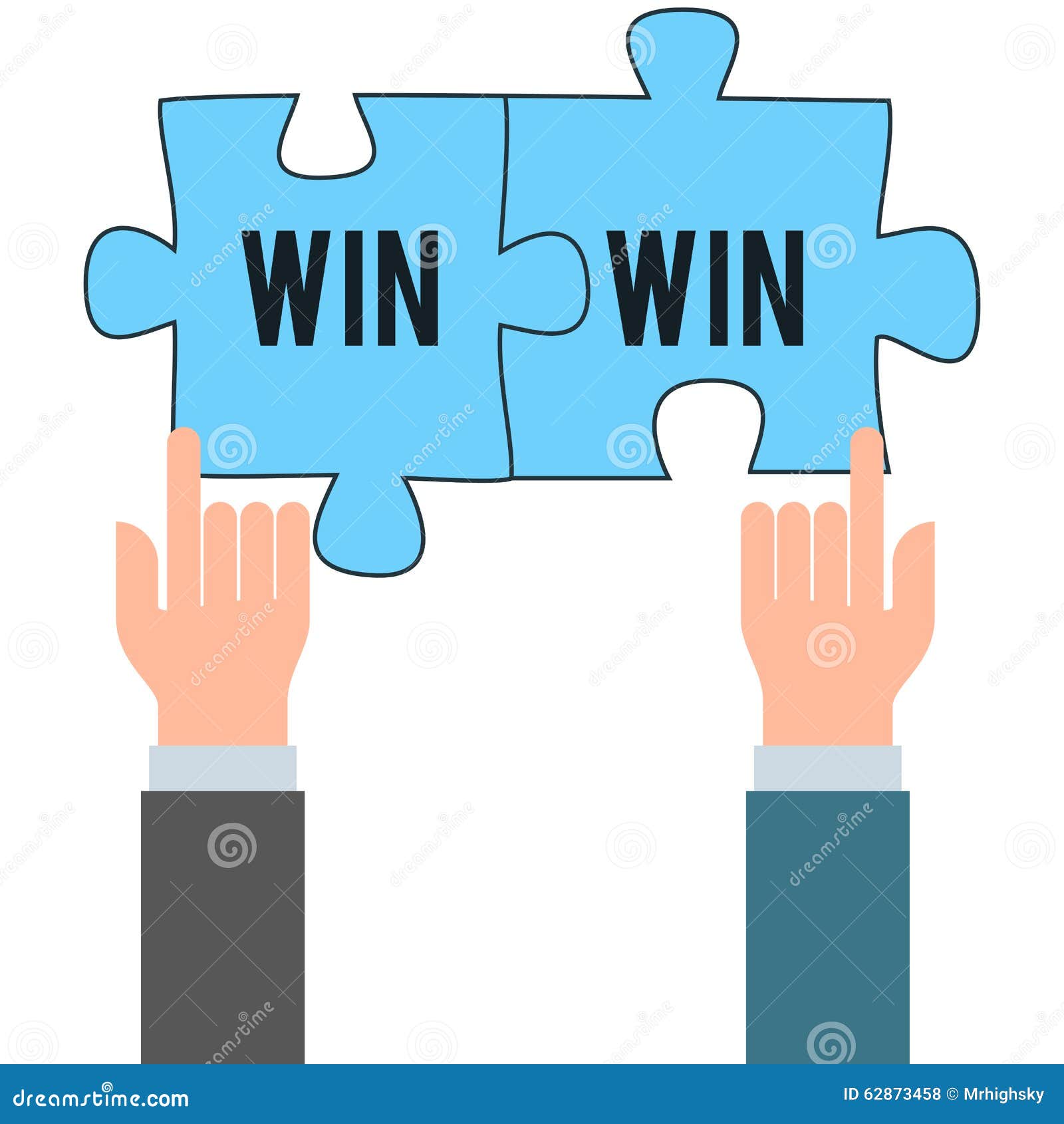 Business win win concept stock vector. Illustration of successful ...