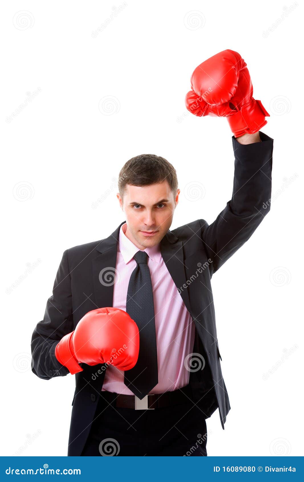 Business winner stock photo. Image of fighter, boxing - 16089080