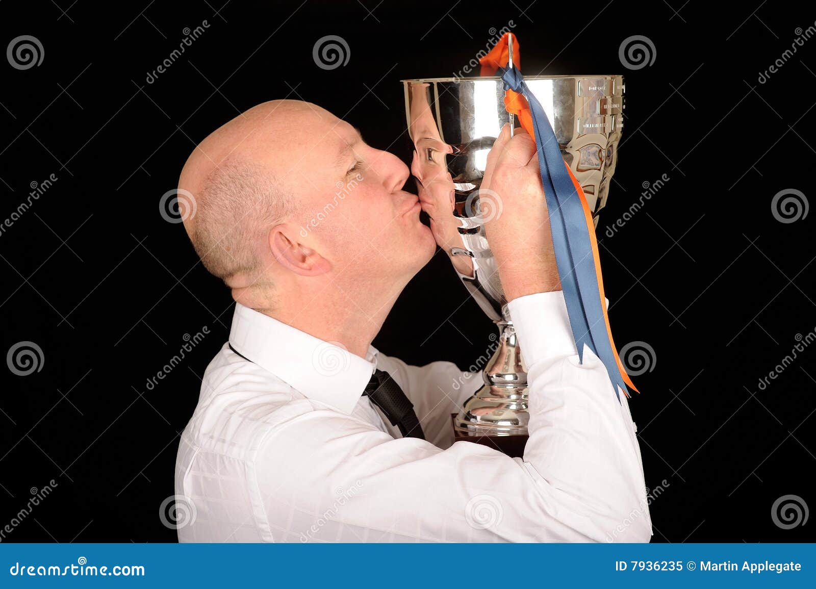 Business Winner stock image. Image of kiss, kissing, trophy - 7936235