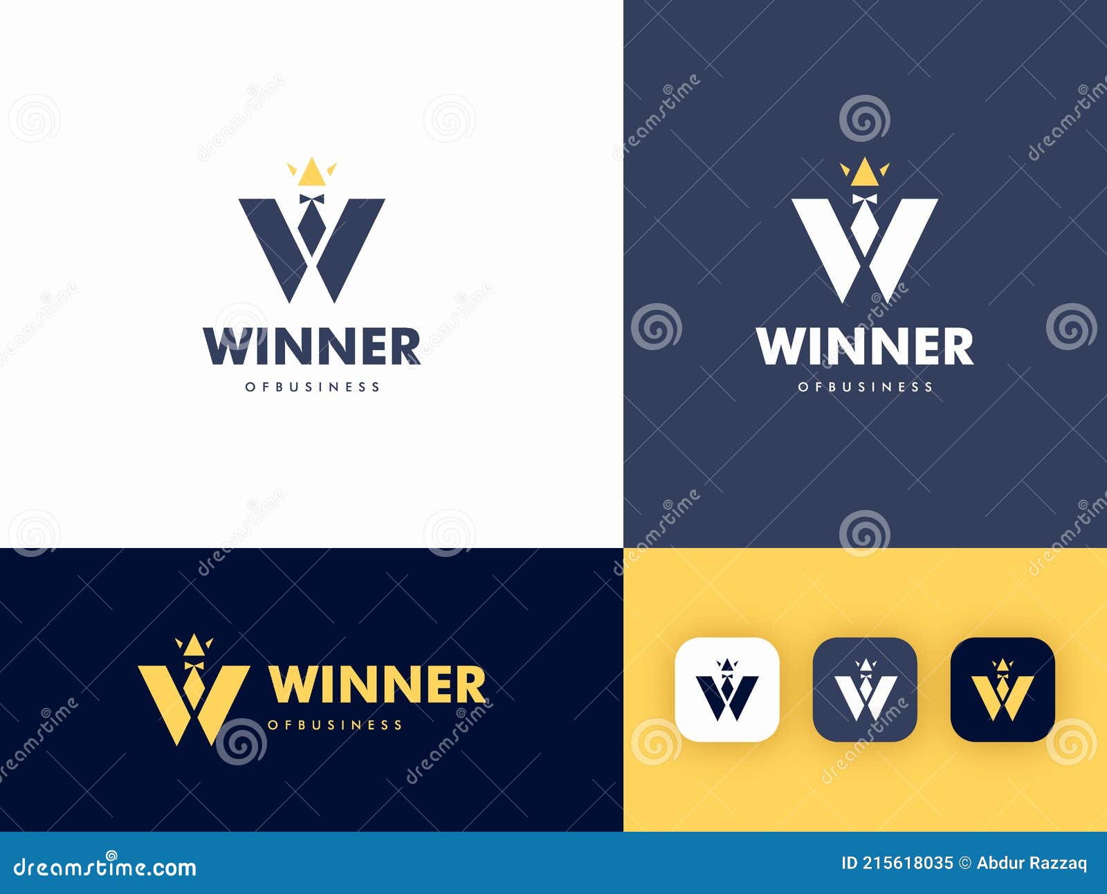 Business Winner Logo Icon Design Vector Concept Stock Vector ...