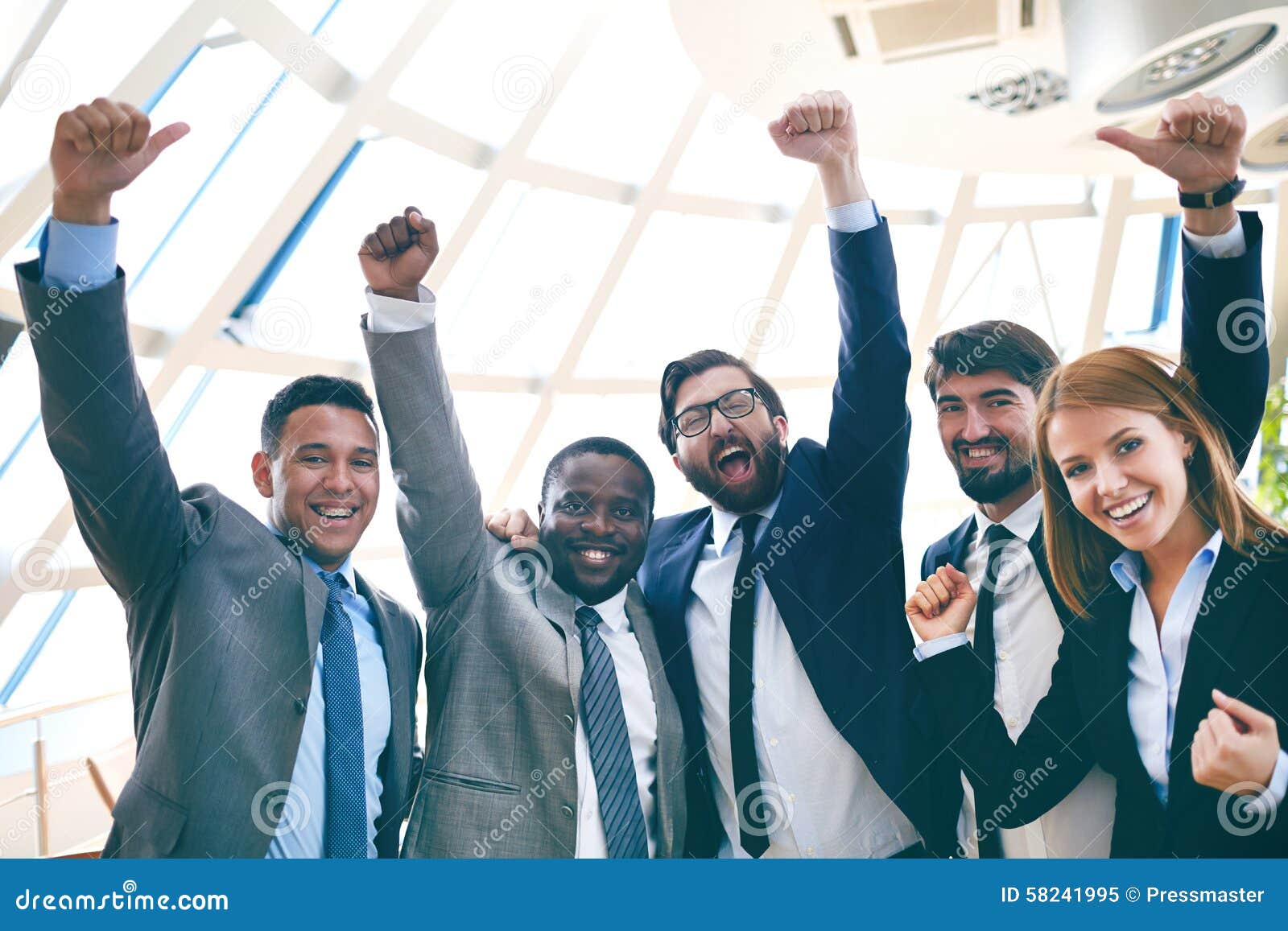 Business winners stock image. Image of contemporary, emotion - 58241995