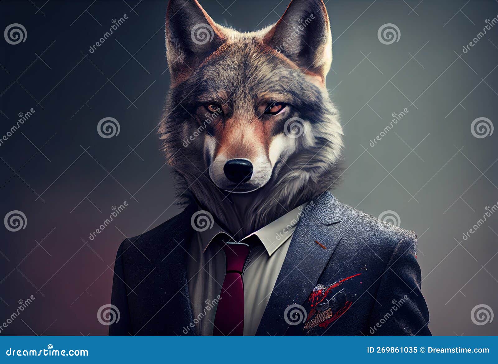 Business wolf concept stock illustration. Illustration of design ...