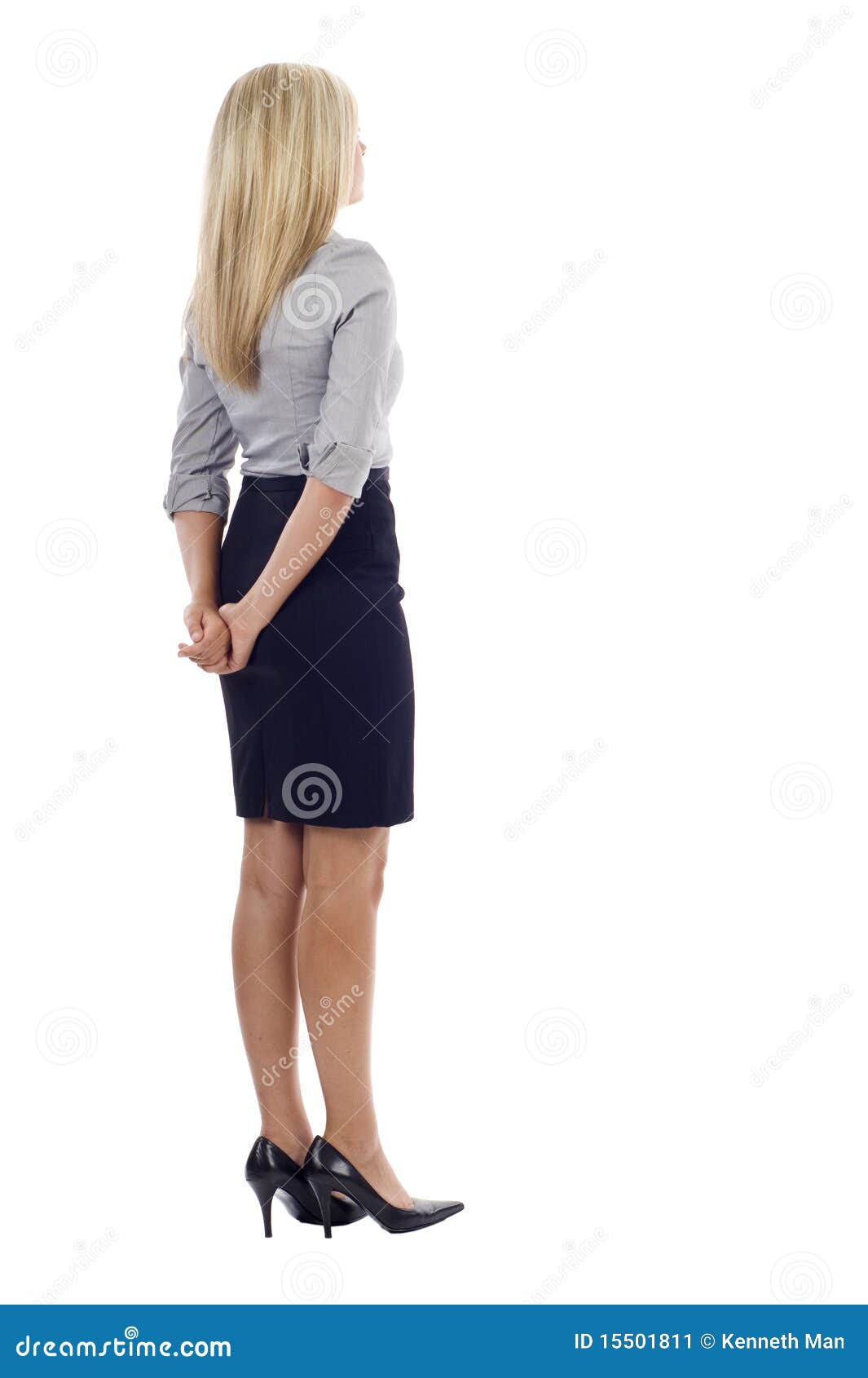Business Woman from the Back Stock Image - Image of corporate, standing ...