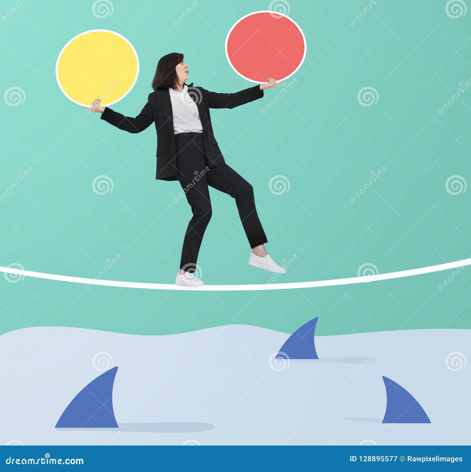 A Man And Woman Balancing On A Level To Represent Gender Equality ...