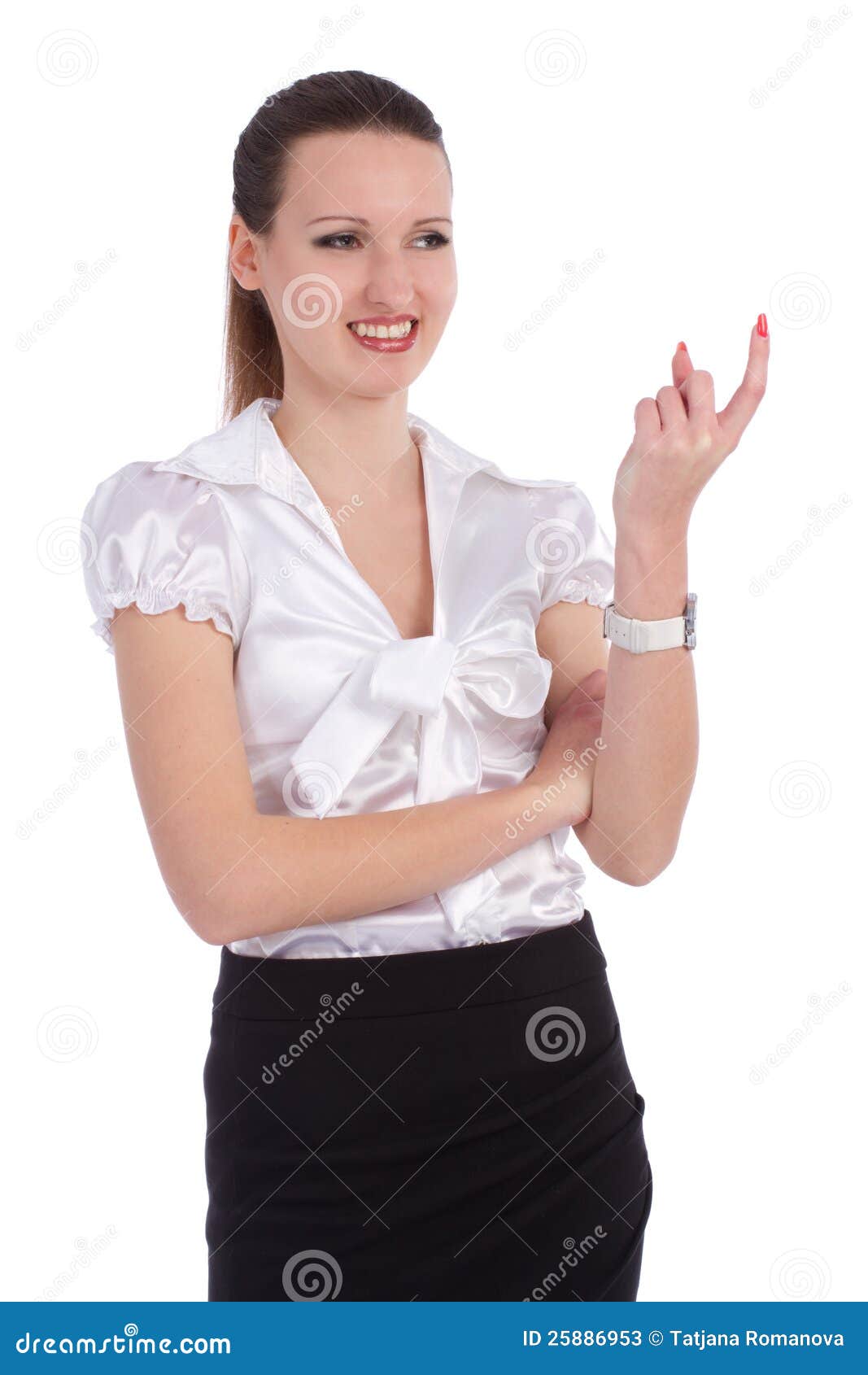 Business Woman Boss Beckoning Stock Image - Image of boss, attractive ...