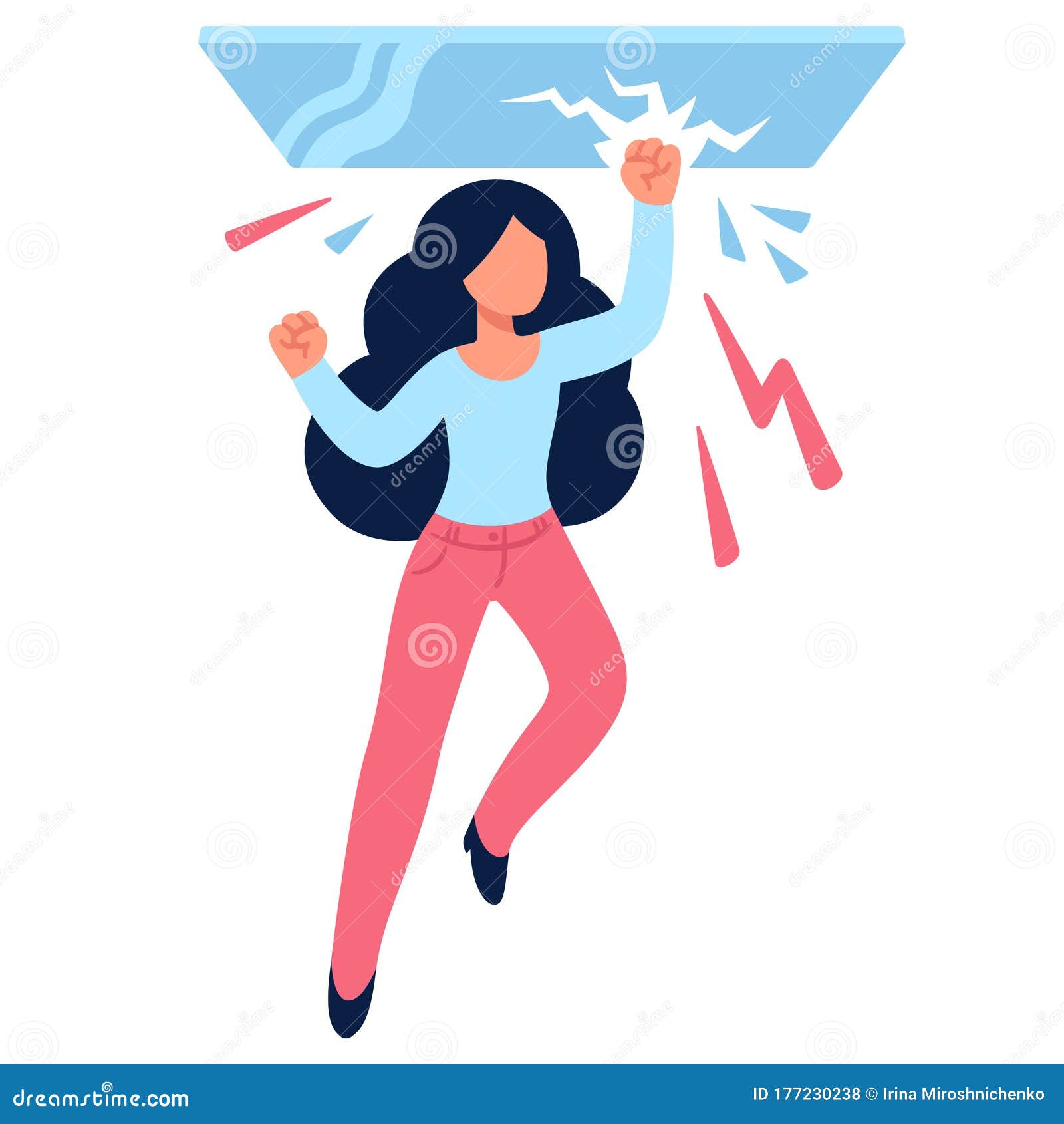 Breaking Through Glass Ceiling Royalty-Free Stock Photo | CartoonDealer ... Breaking Through Glass Ceiling Royalty-Free Stock Photo | CartoonDealer ...