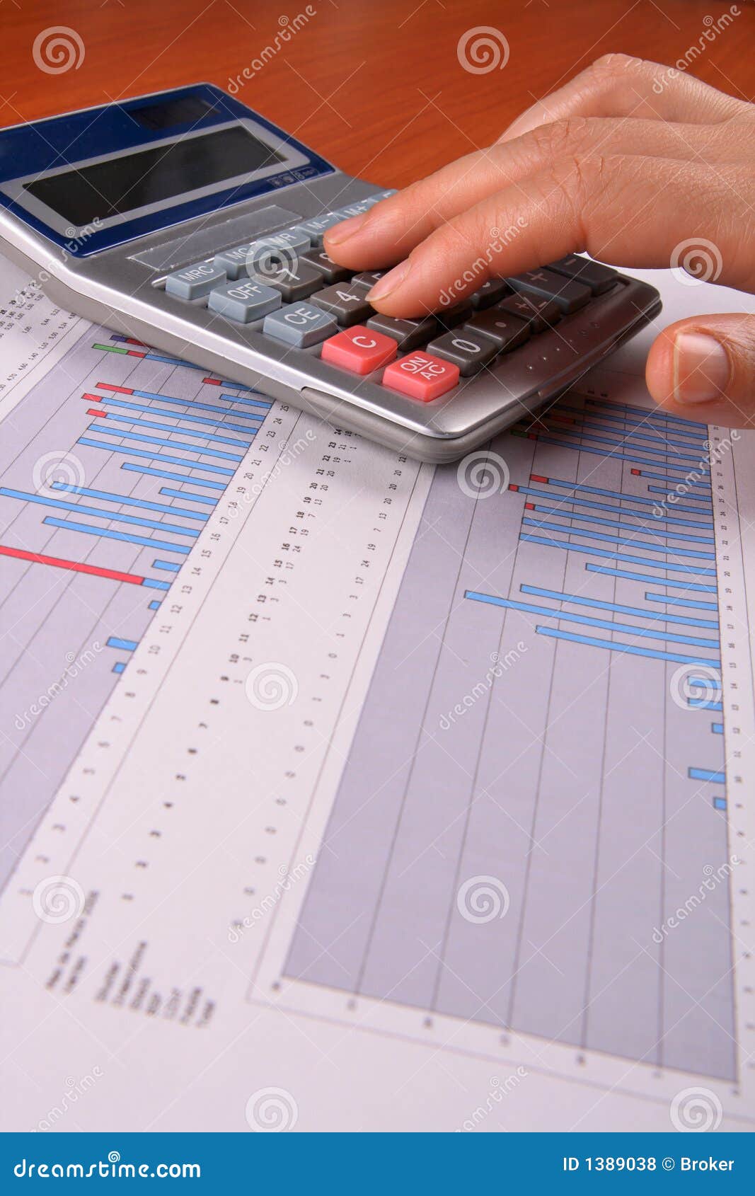 Business woman calculating stock photo. Image of company - 1389038