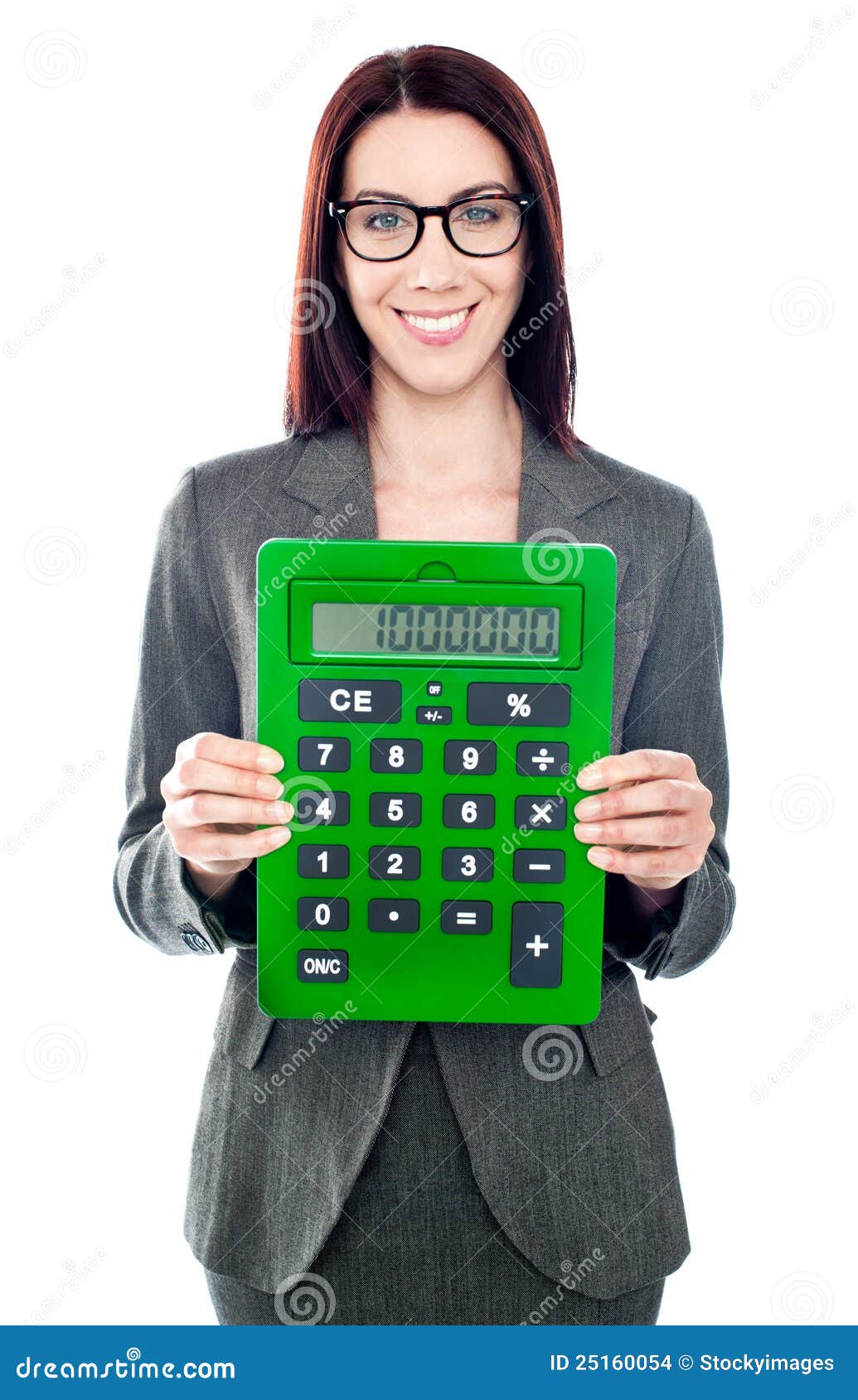 Business Woman with a Calculator Stock Photo - Image of financial ...