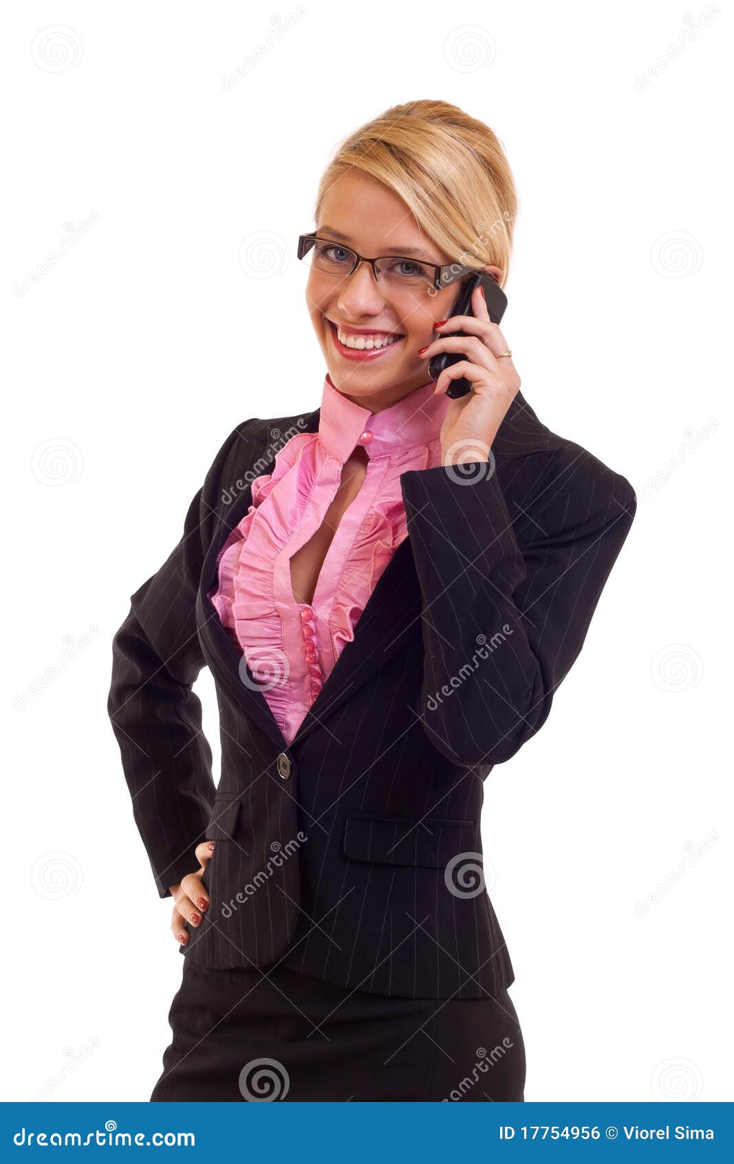 Business woman calling stock photo. Image of caucasian - 17754956