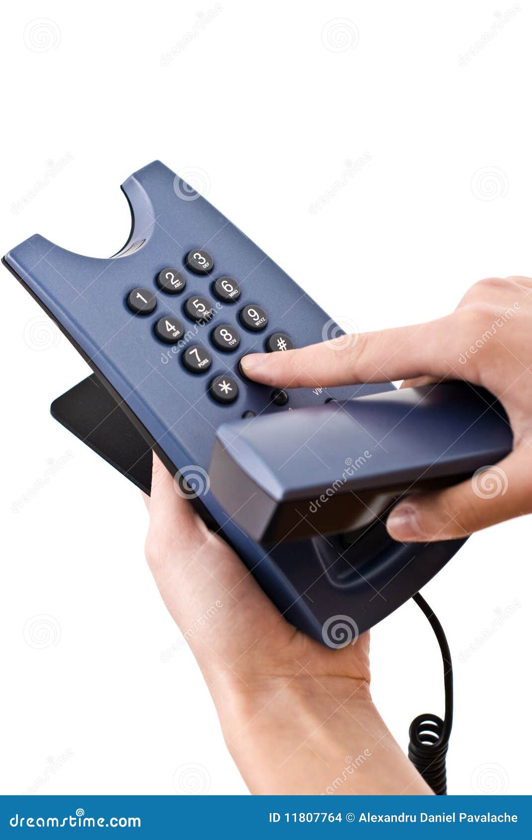 Business Woman Calling on Desk Phone Stock Photo - Image of people ...