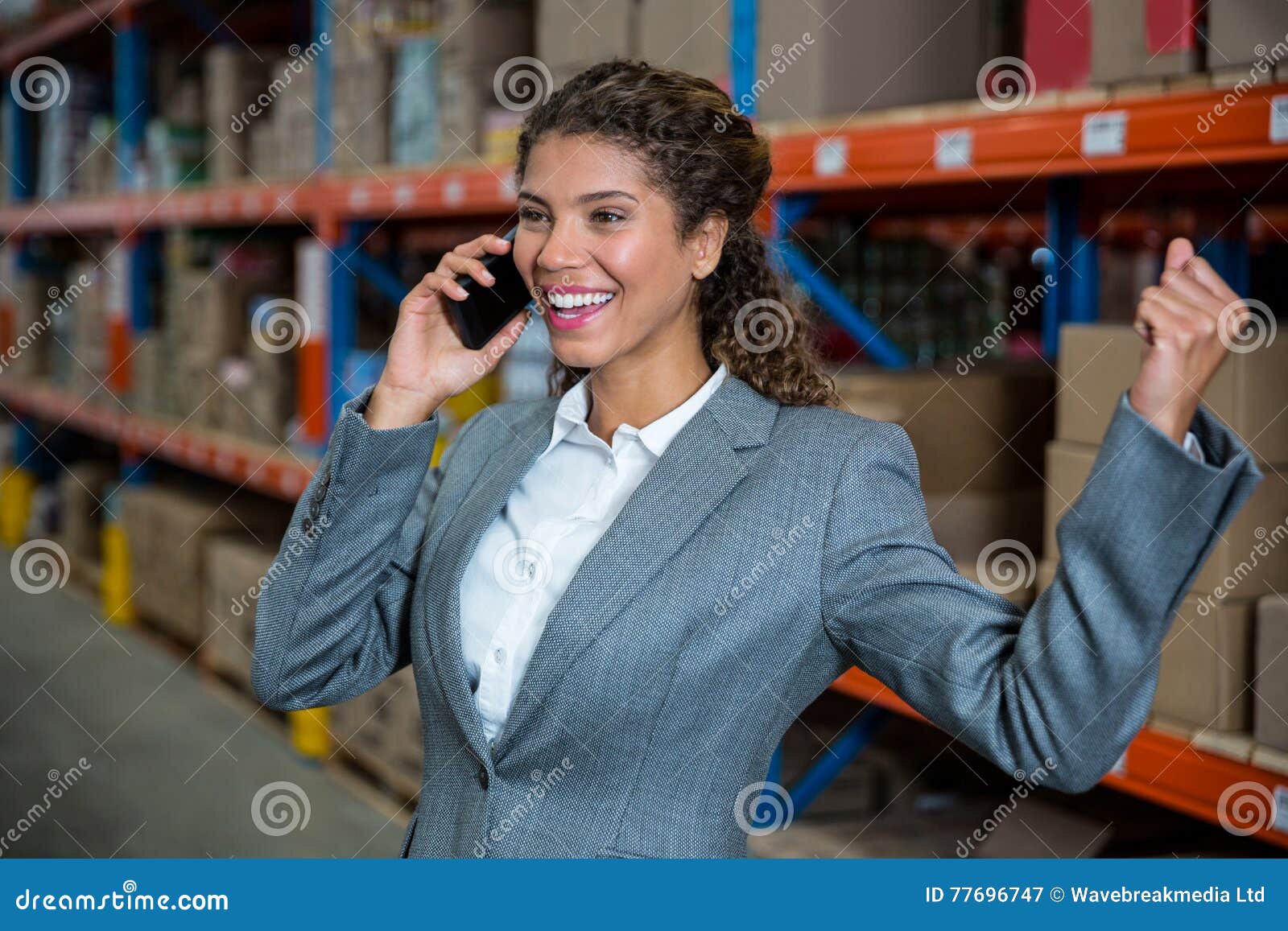 Business Woman Calling with Someone Stock Image - Image of businessman ...