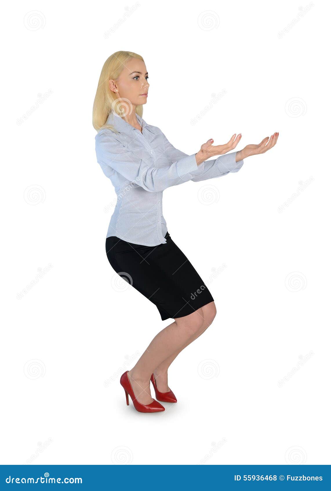 Business Woman Carry Something Stock Photo - Image of carry, package ...