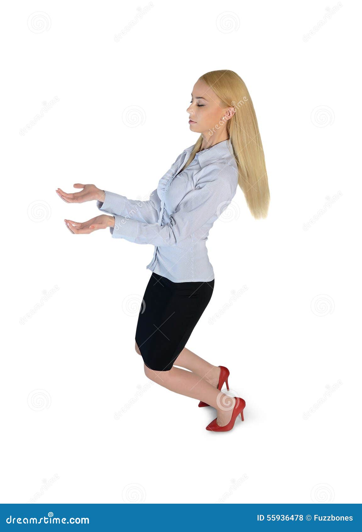 Business Woman Carry Something Stock Photo - Image of corporate ...