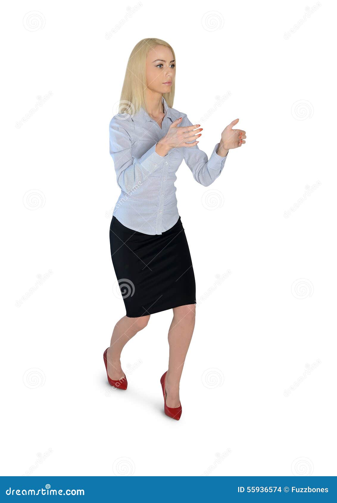 Business Woman Carry Something Stock Photo - Image of girl, background ...