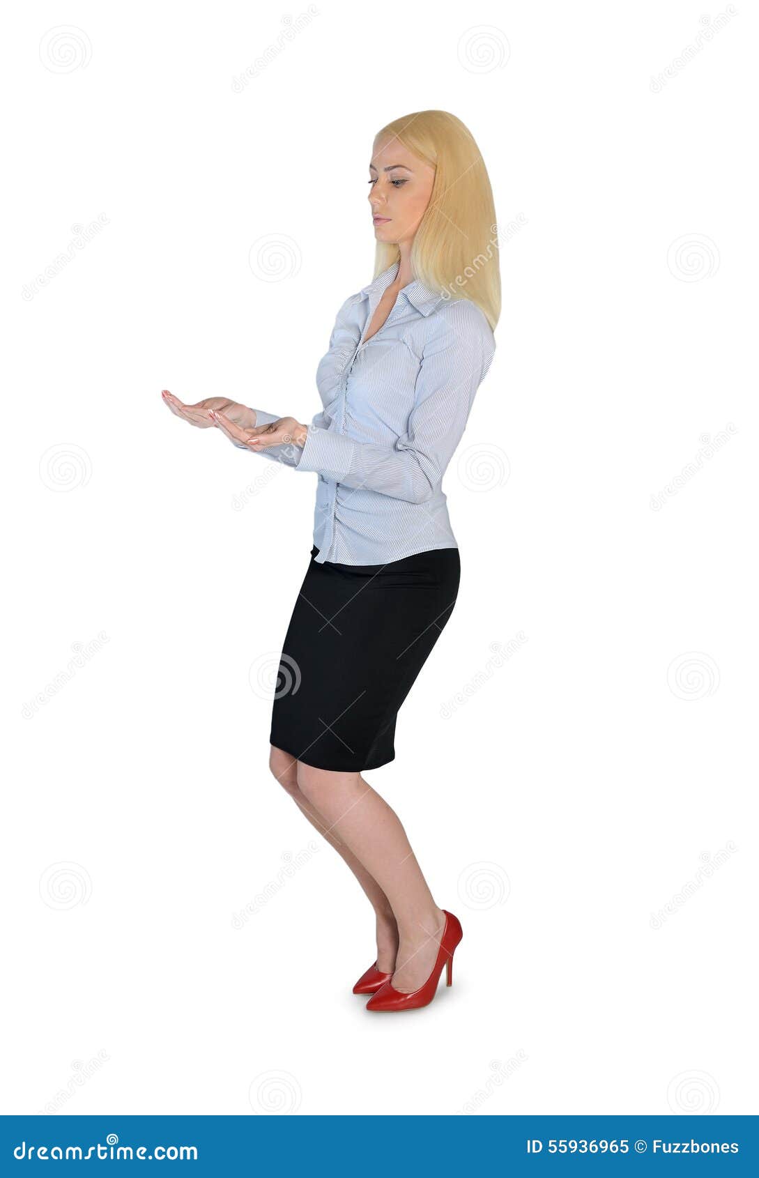 Business Woman Carry Something Stock Image - Image of body, deliver ...