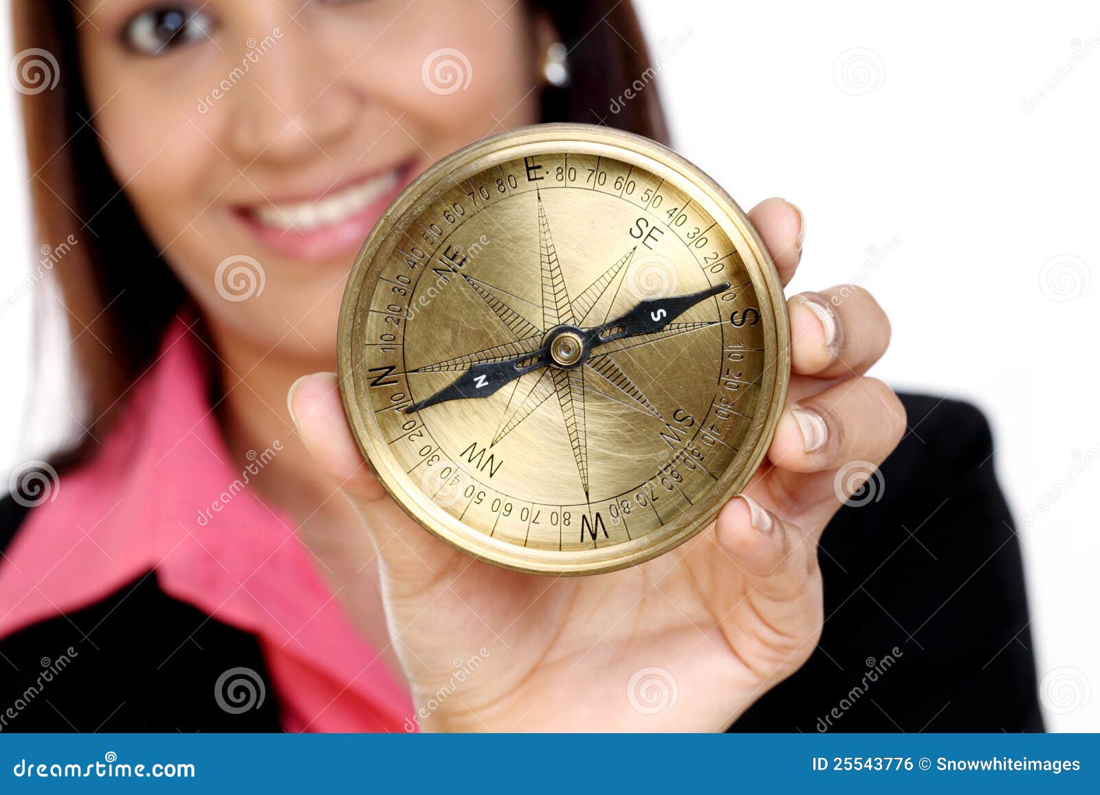 Business Woman with Compass Stock Photo - Image of indian, journey ...