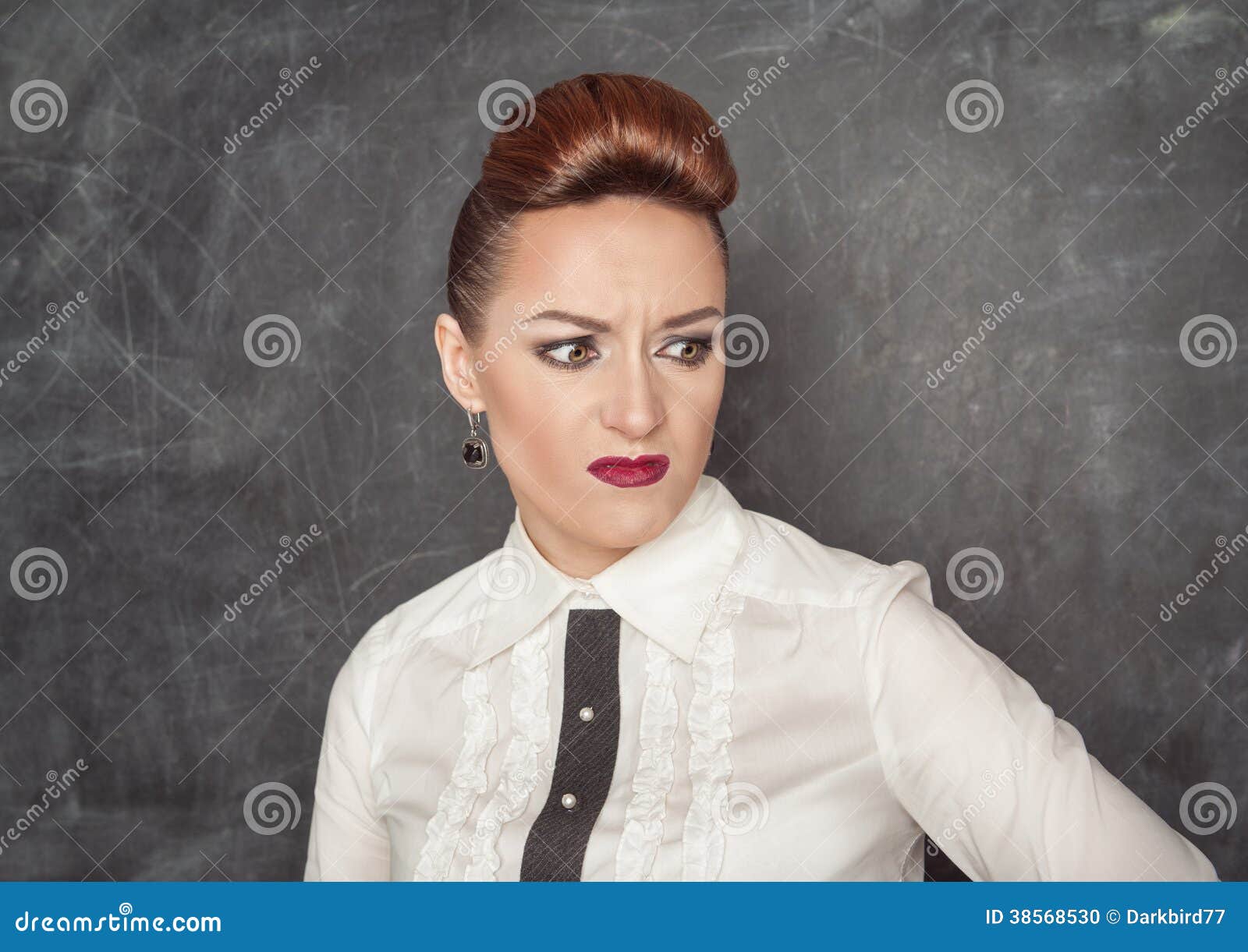 Business Woman with a Disgust Expression Stock Photo - Image of desk ...