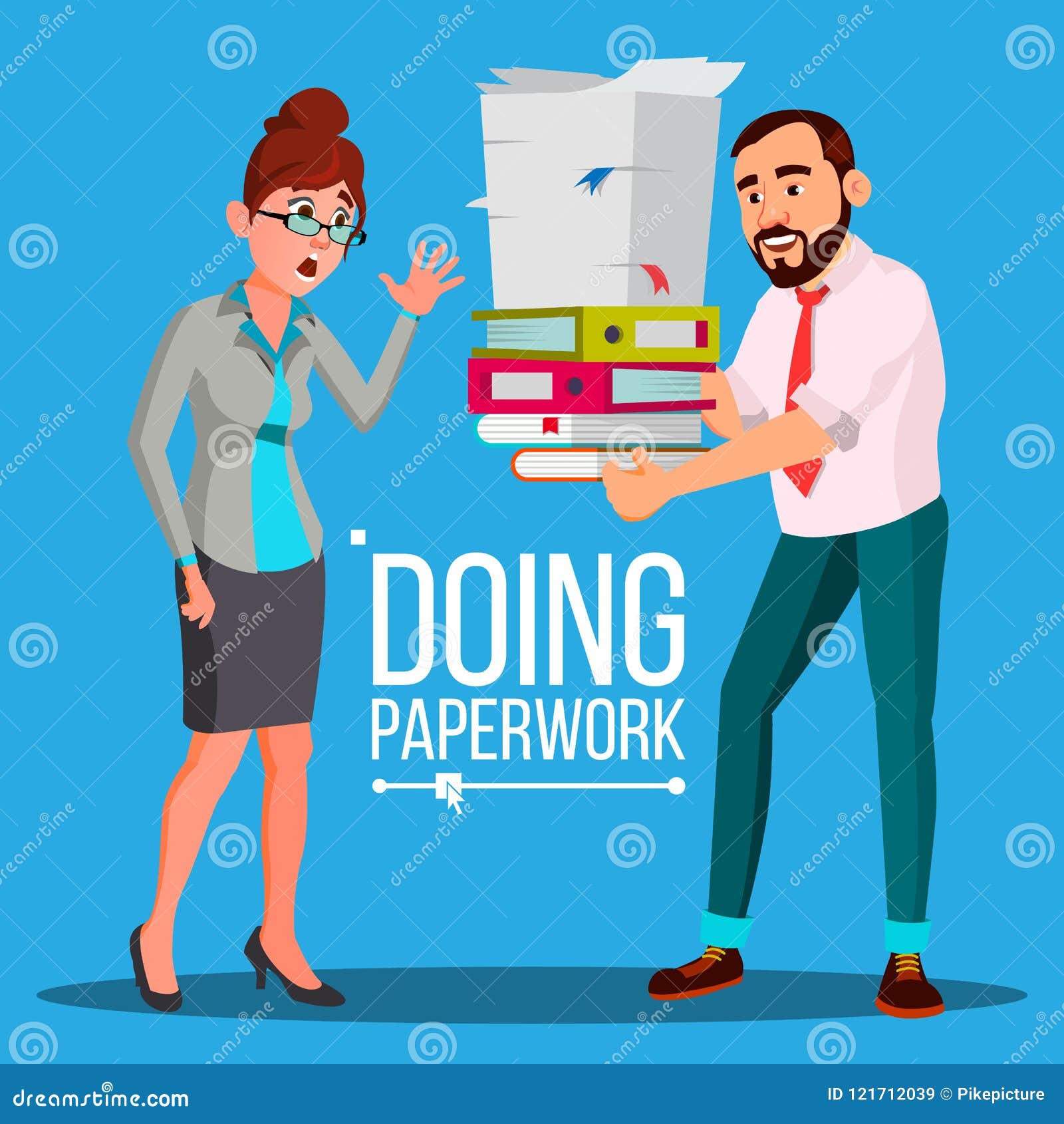 Paperwork Vector Background With Graphs | CartoonDealer.com #200594270