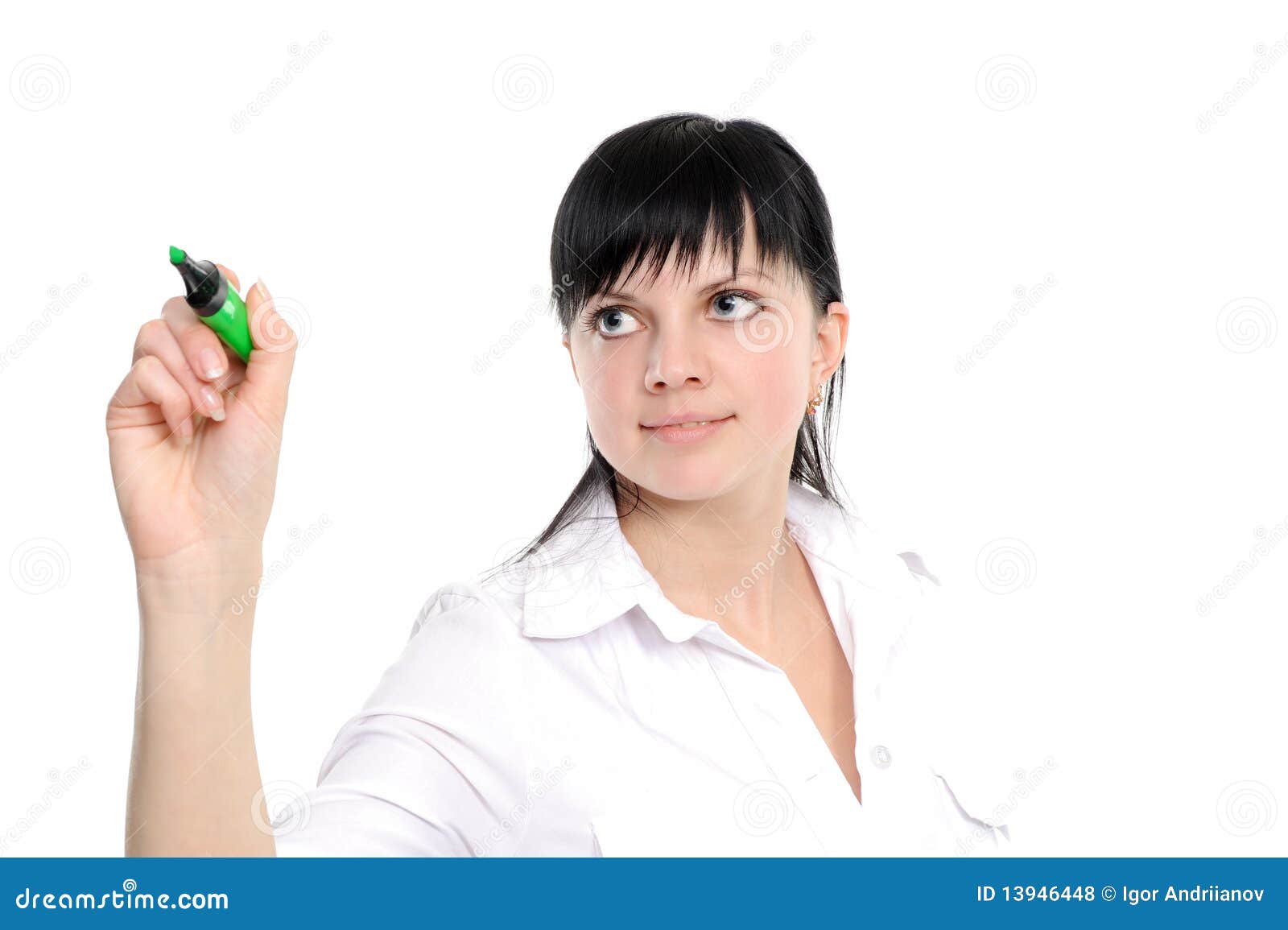 Business woman drawing stock photo. Image of graphic - 13946448