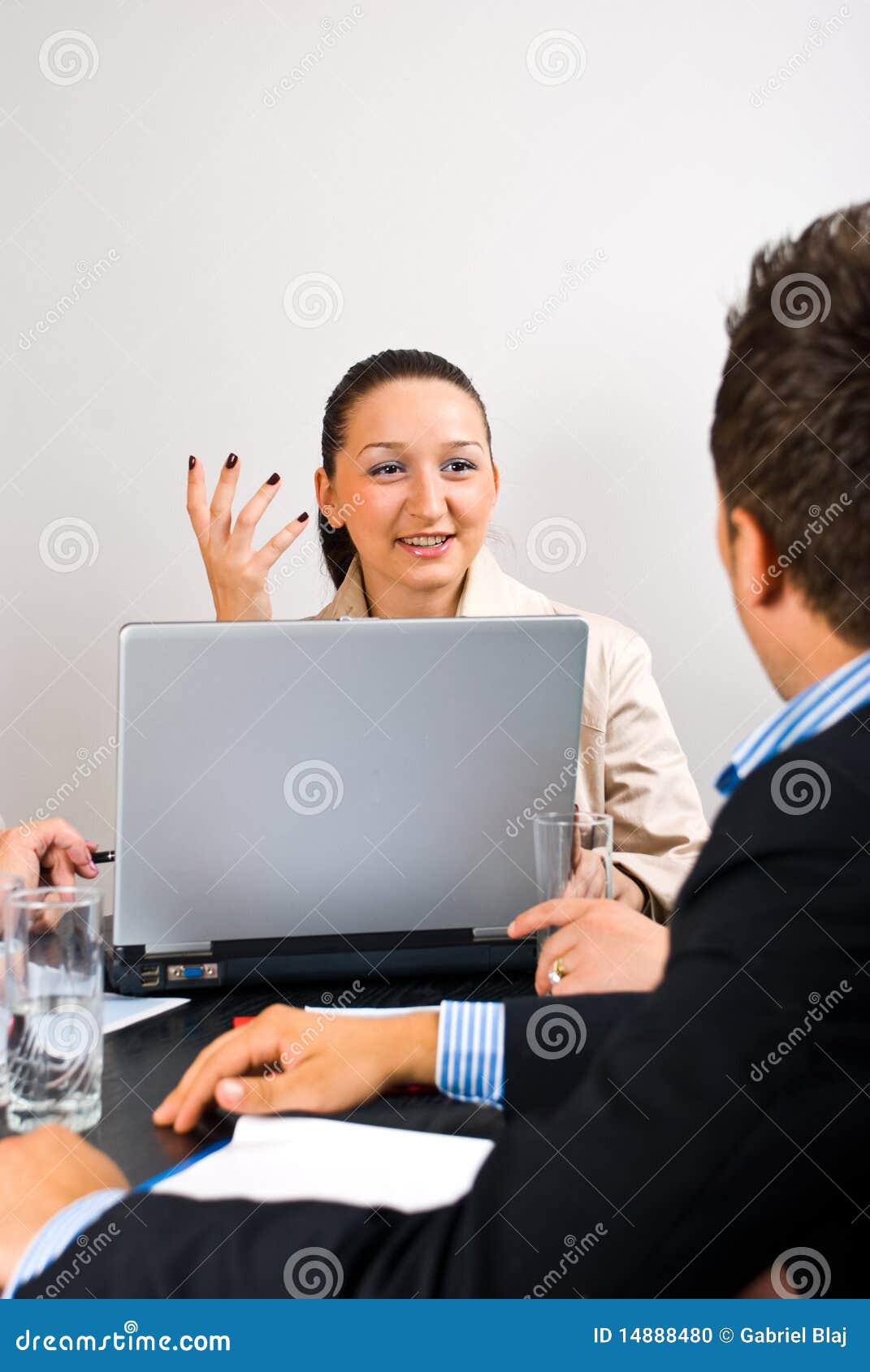 Business Woman Explaining at Meeting Stock Photo - Image of department ...