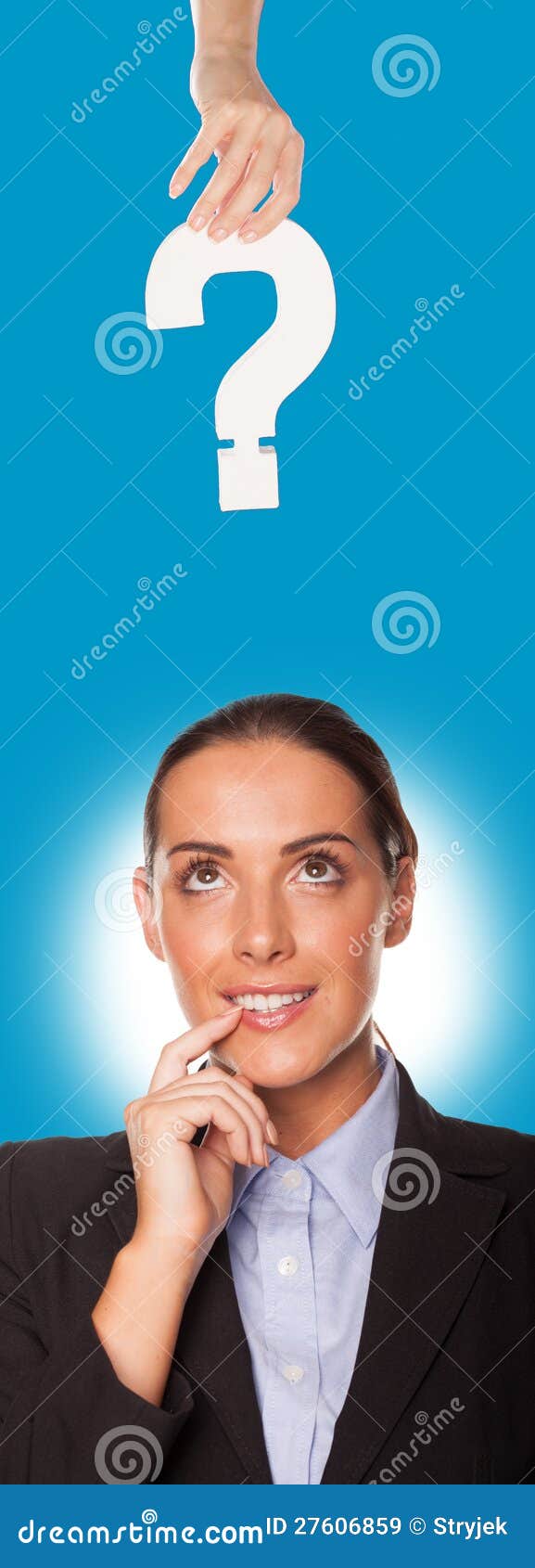 Business Woman Finds a Solution Stock Image - Image of creativity ...