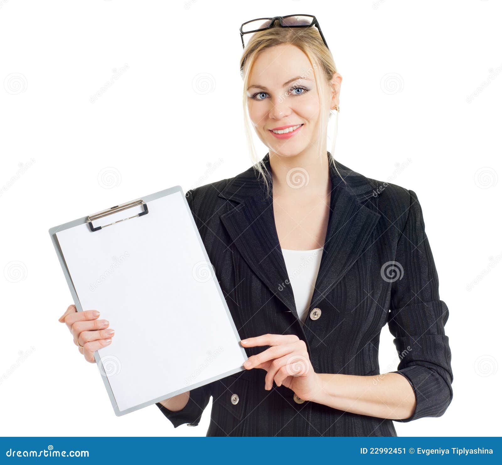 Business woman with folder stock image. Image of corporate - 22992451