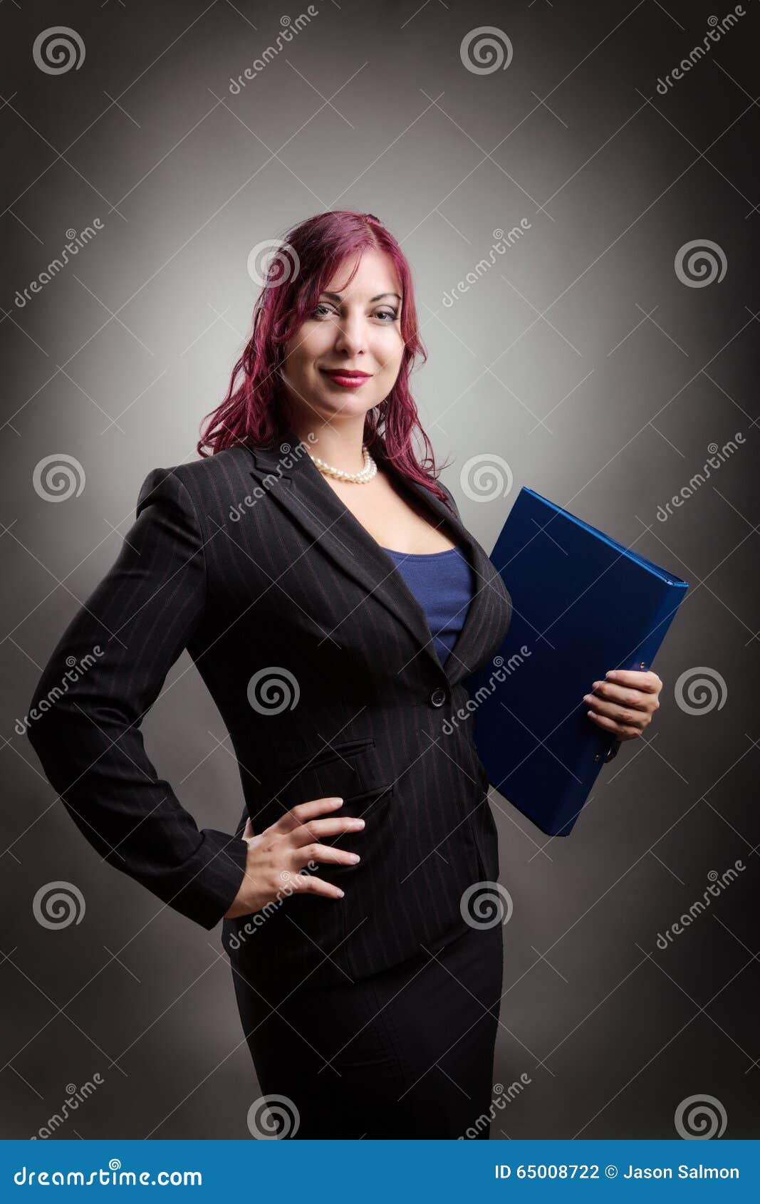 Business woman with folder stock photo. Image of business - 65008722