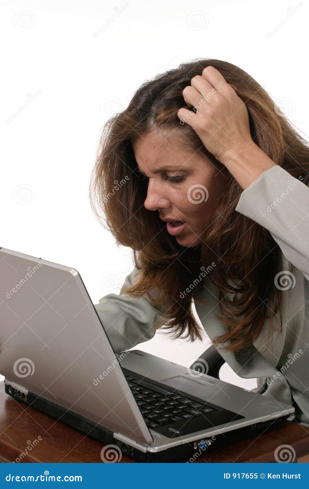 Business Woman Frustrated 5 Stock Image - Image of unhappy, computer ...