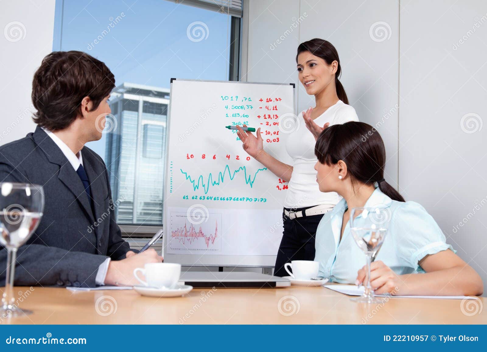 Business Woman Giving Presentation Stock Image - Image of executive ...