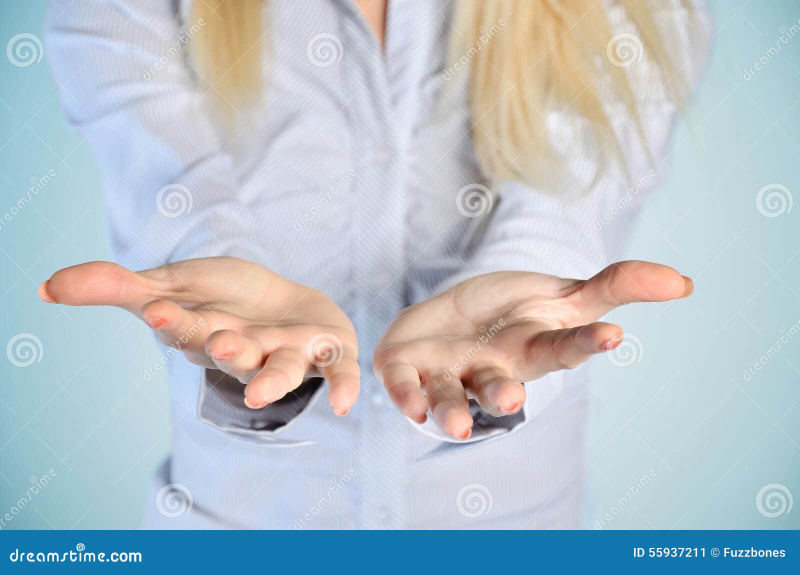 Business Woman Hands Offer Something Stock Image - Image of employee ...