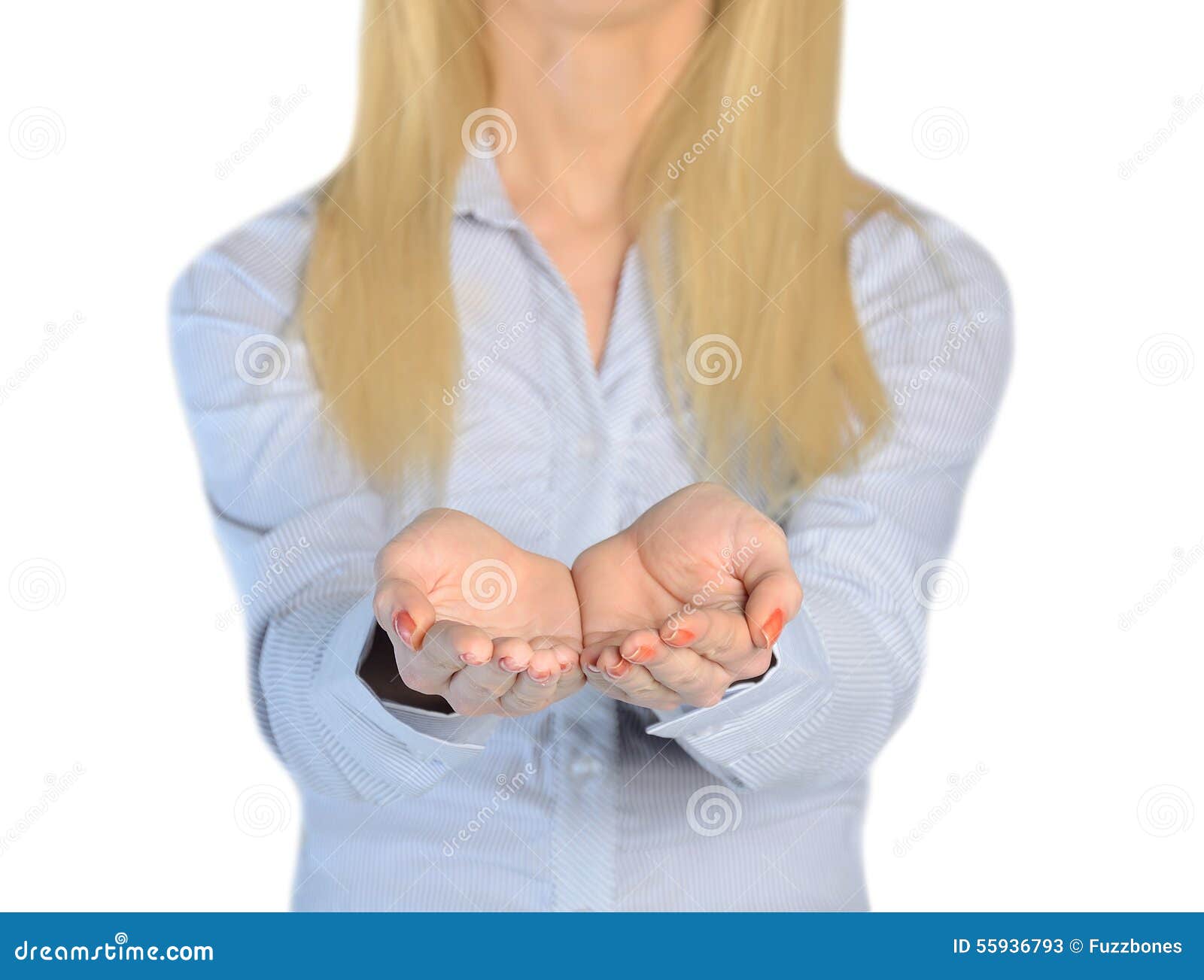 Business Woman Hands Offer Something Stock Image - Image of assistance ...