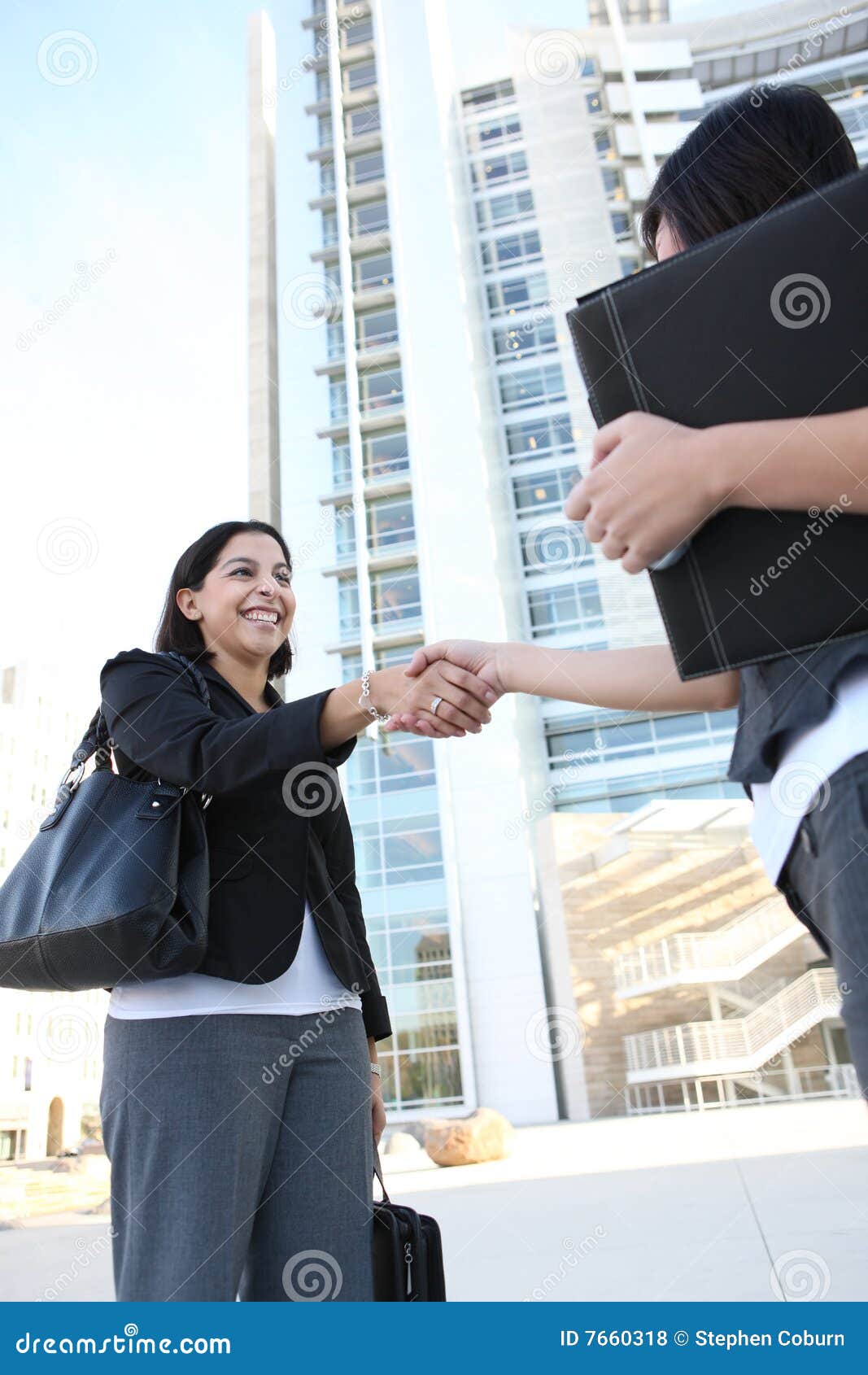 Business Woman Handshake stock photo. Image of ethnicity - 7660318