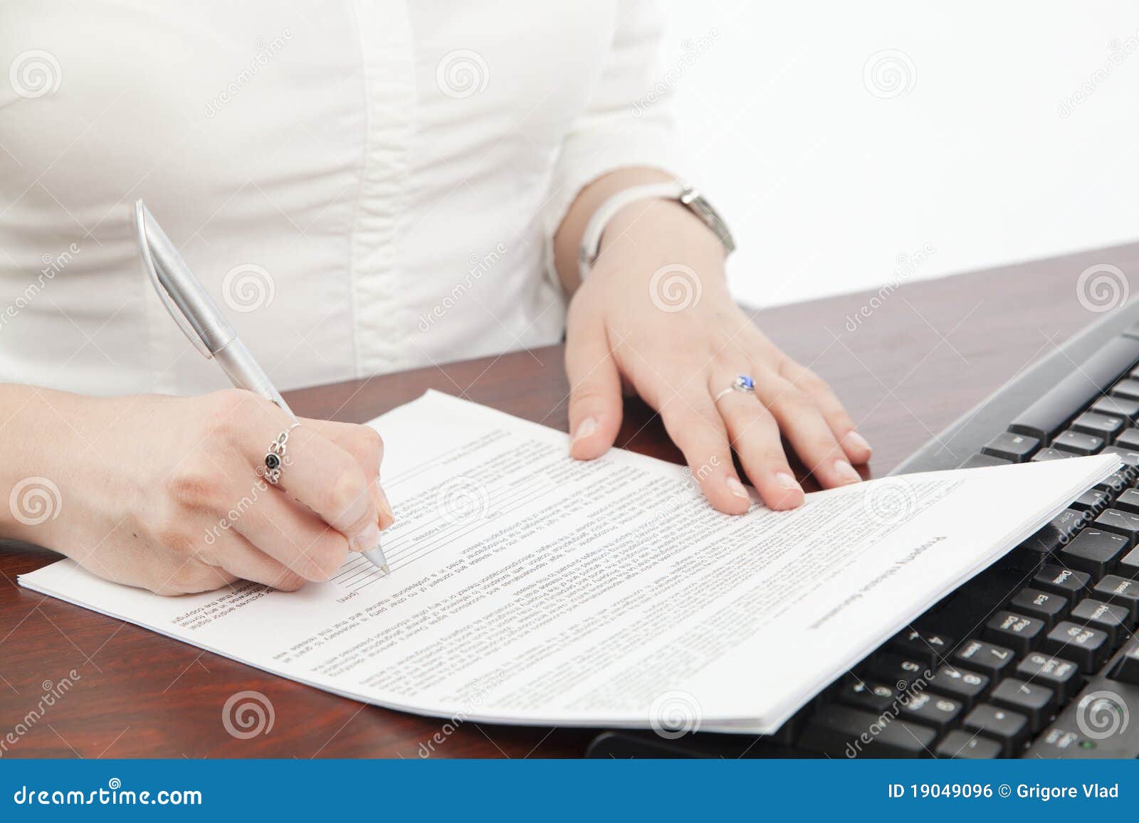 Business woman handwriting stock photo. Image of high - 19049096