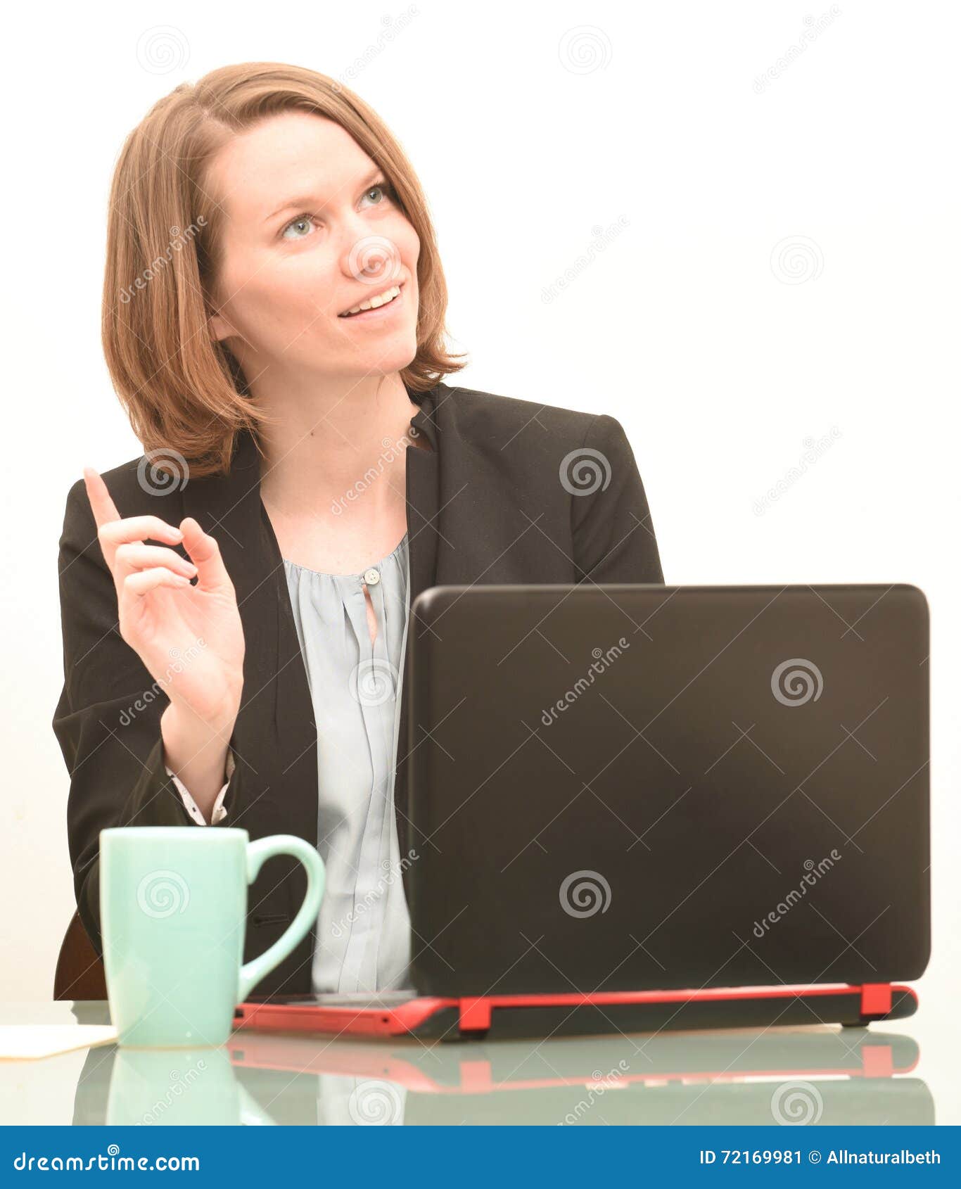 Business Woman Having an Idea Stock Image - Image of executive ...