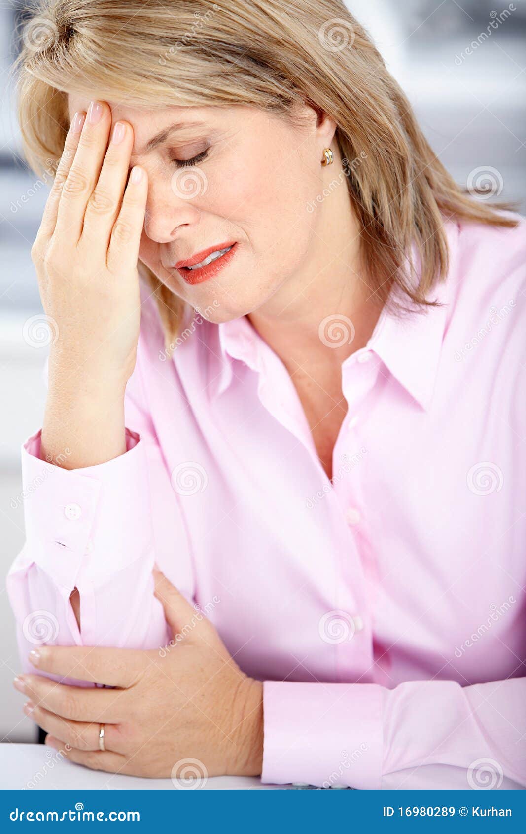 Business Woman Having Stress Stock Image - Image of elderly, boss: 16980289