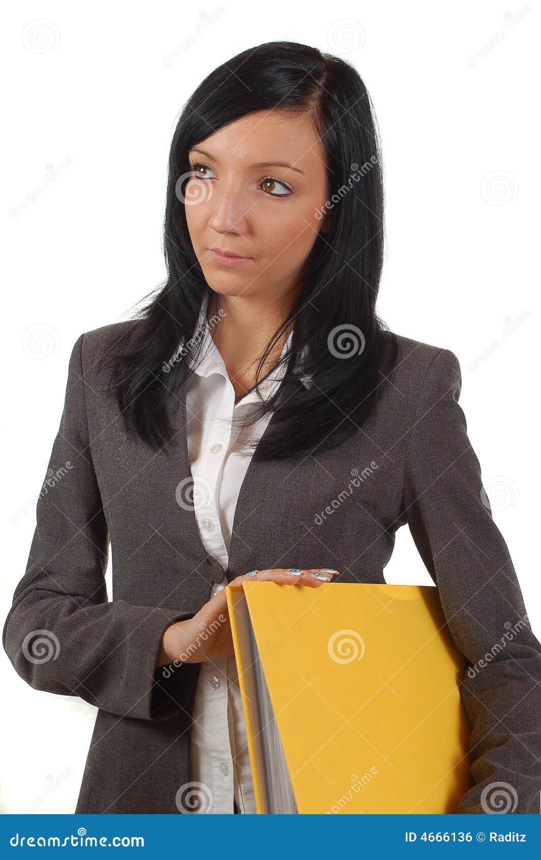 Business Woman Holding Files Stock Photo - Image of businesswoman ...