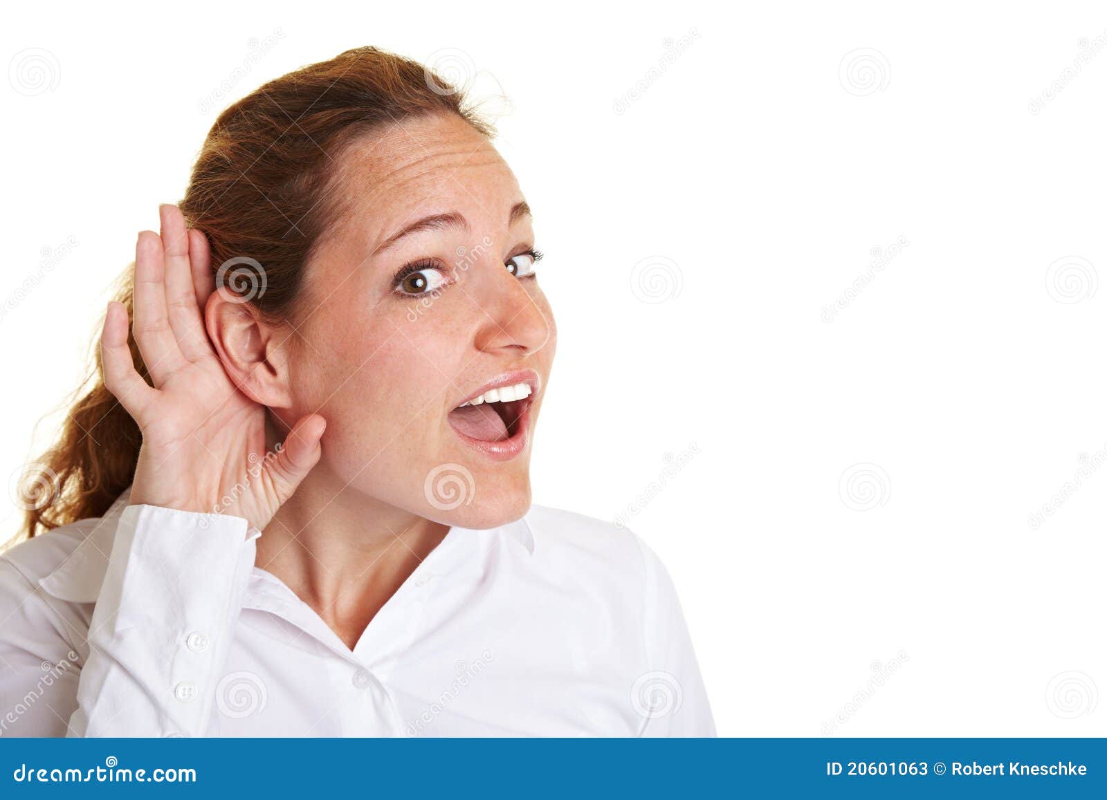 Business Woman Holding Hand Behind Stock Image - Image of curiosity ...