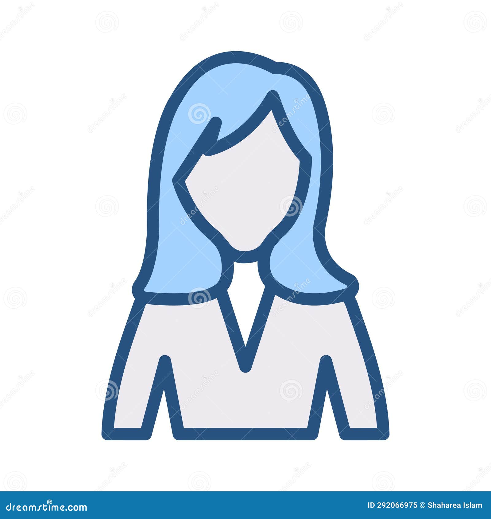 Business woman icon stock illustration. Illustration of vector - 292066975