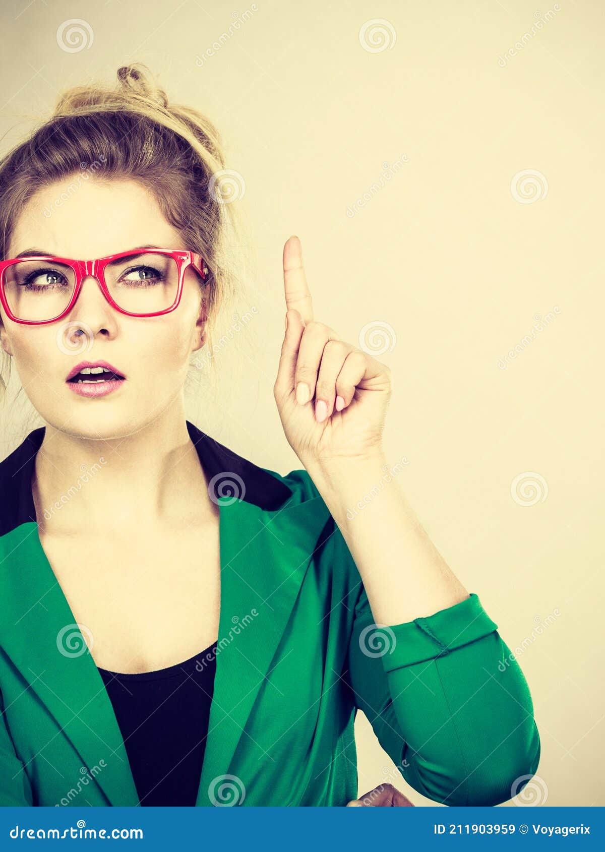 Business Woman Intensive Thinking Stock Image - Image of lady ...