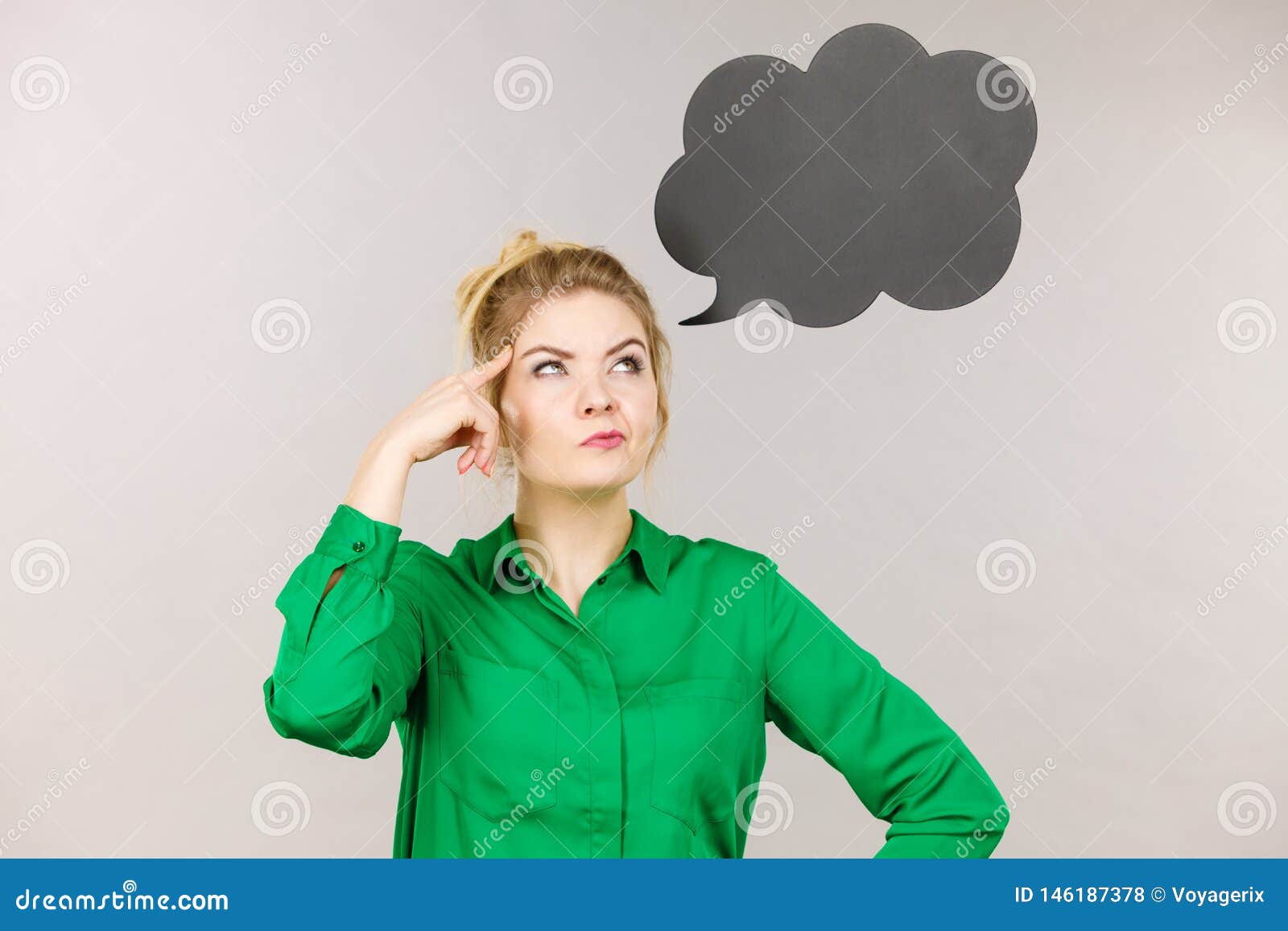 Business Woman Intensive Thinking Stock Photo - Image of corporate ...