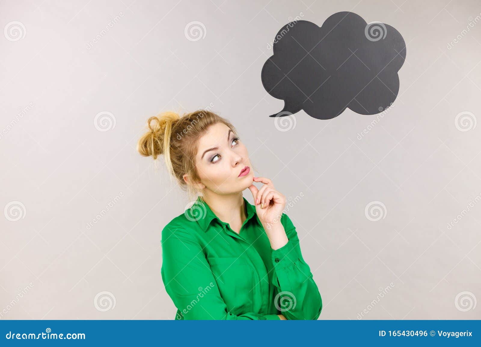 Business Woman Intensive Thinking Stock Photo - Image of worker ...