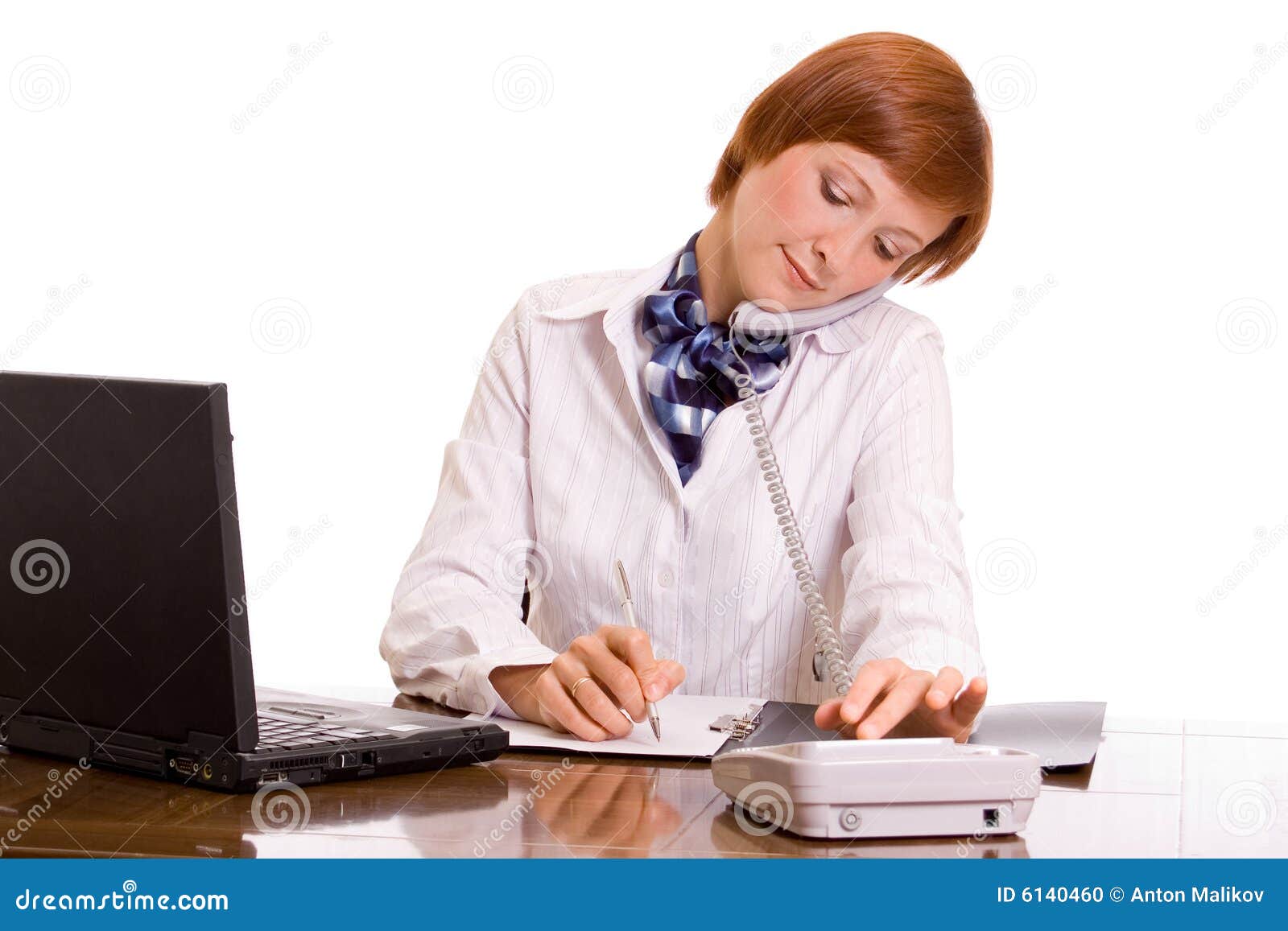 Business woman on the job. stock photo. Image of occupation - 6140460