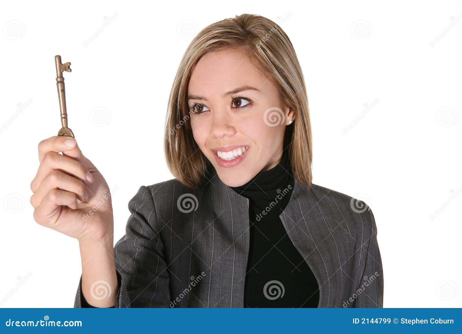 Business Woman with Key stock image. Image of pretty, conceptual - 2144799