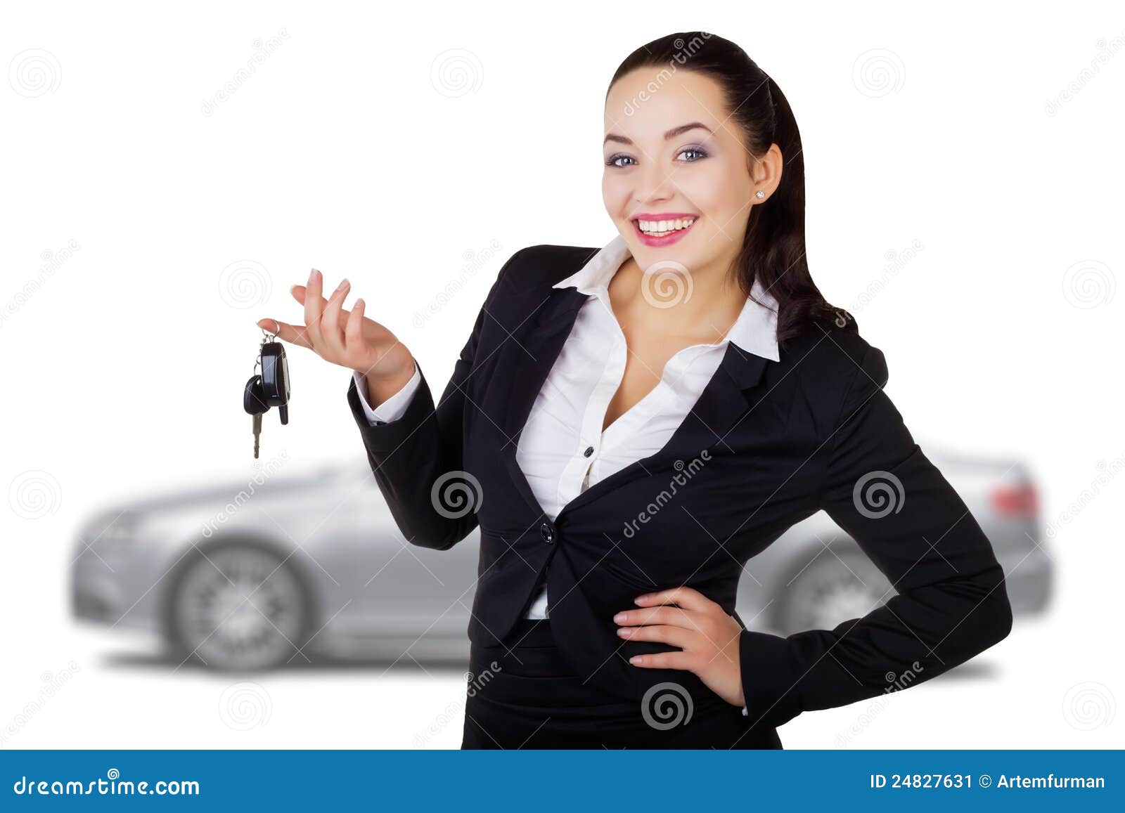 Business Woman with the Keys Stock Image - Image of executive ...