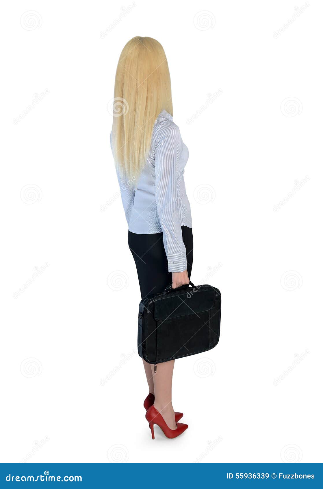 Business Woman Looking Back Stock Image - Image of ambitious, back ...